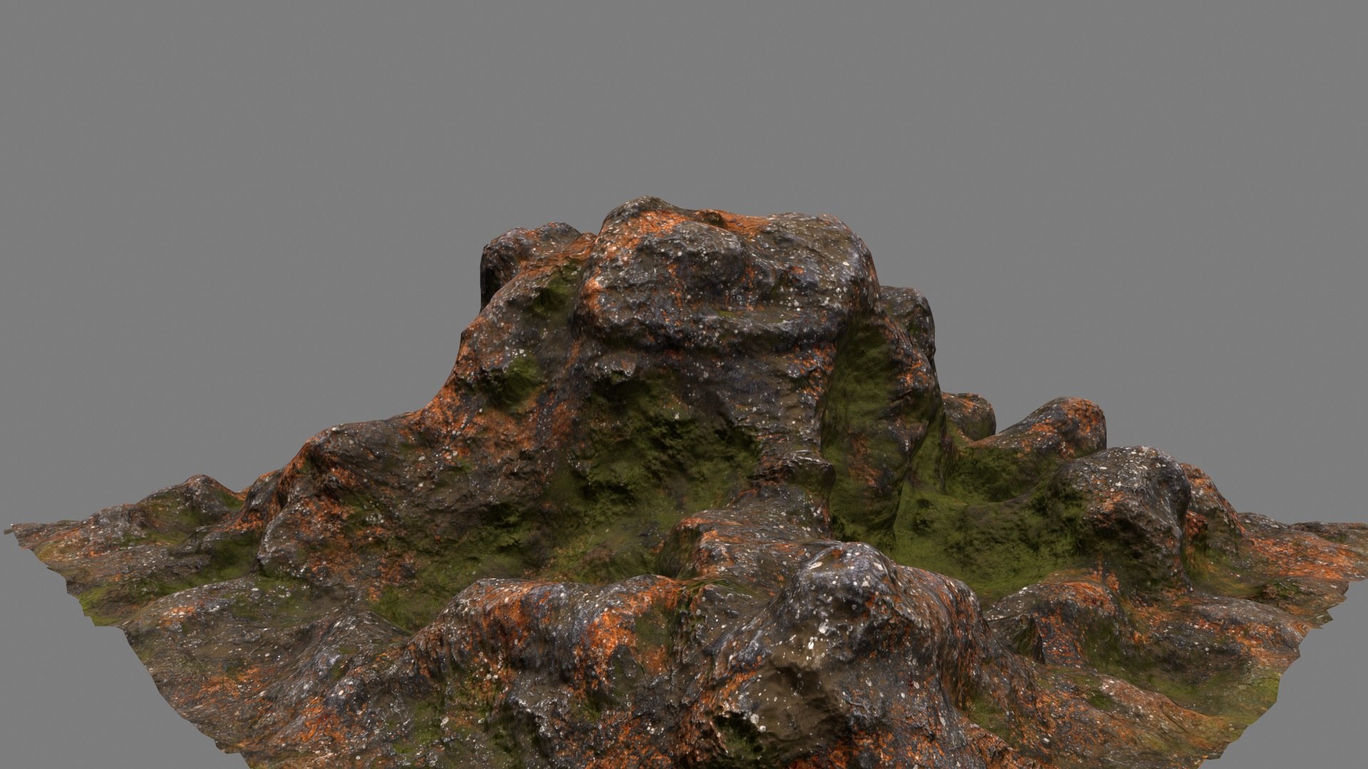 3d rock mount model