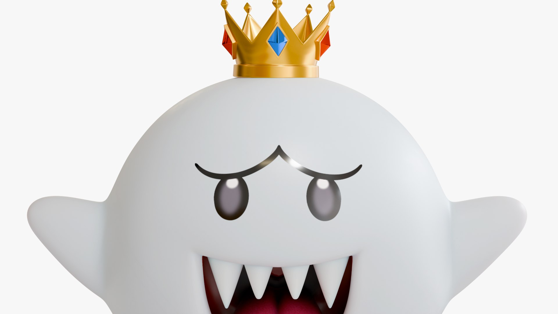 3D King Boo Super Mario - TurboSquid 1364207