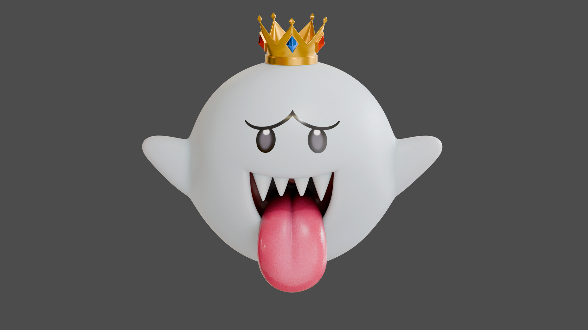 3D King Boo Super Mario - TurboSquid 1364207
