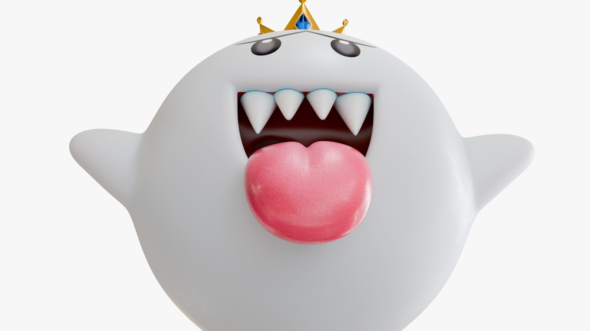3D King Boo Super Mario - TurboSquid 1364207