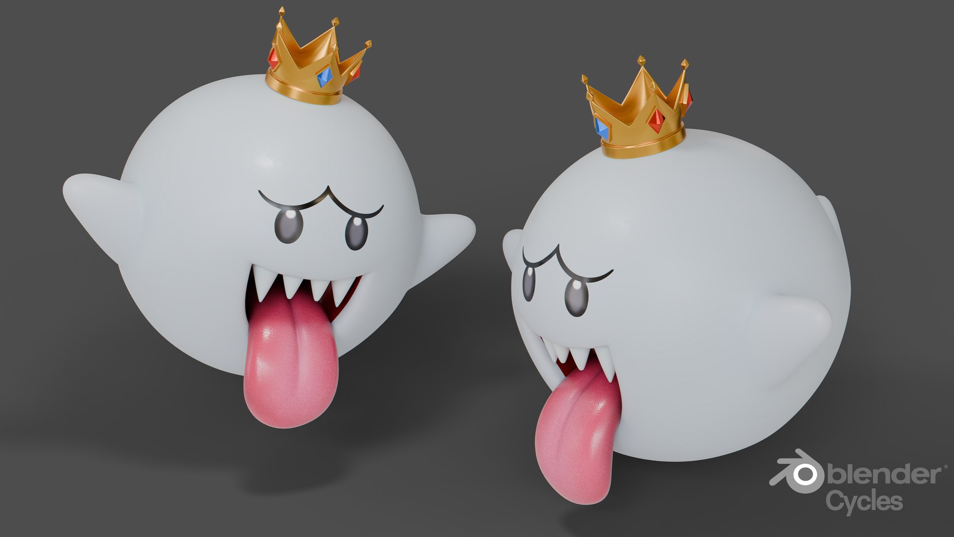 3D King Boo Super Mario - TurboSquid 1364207