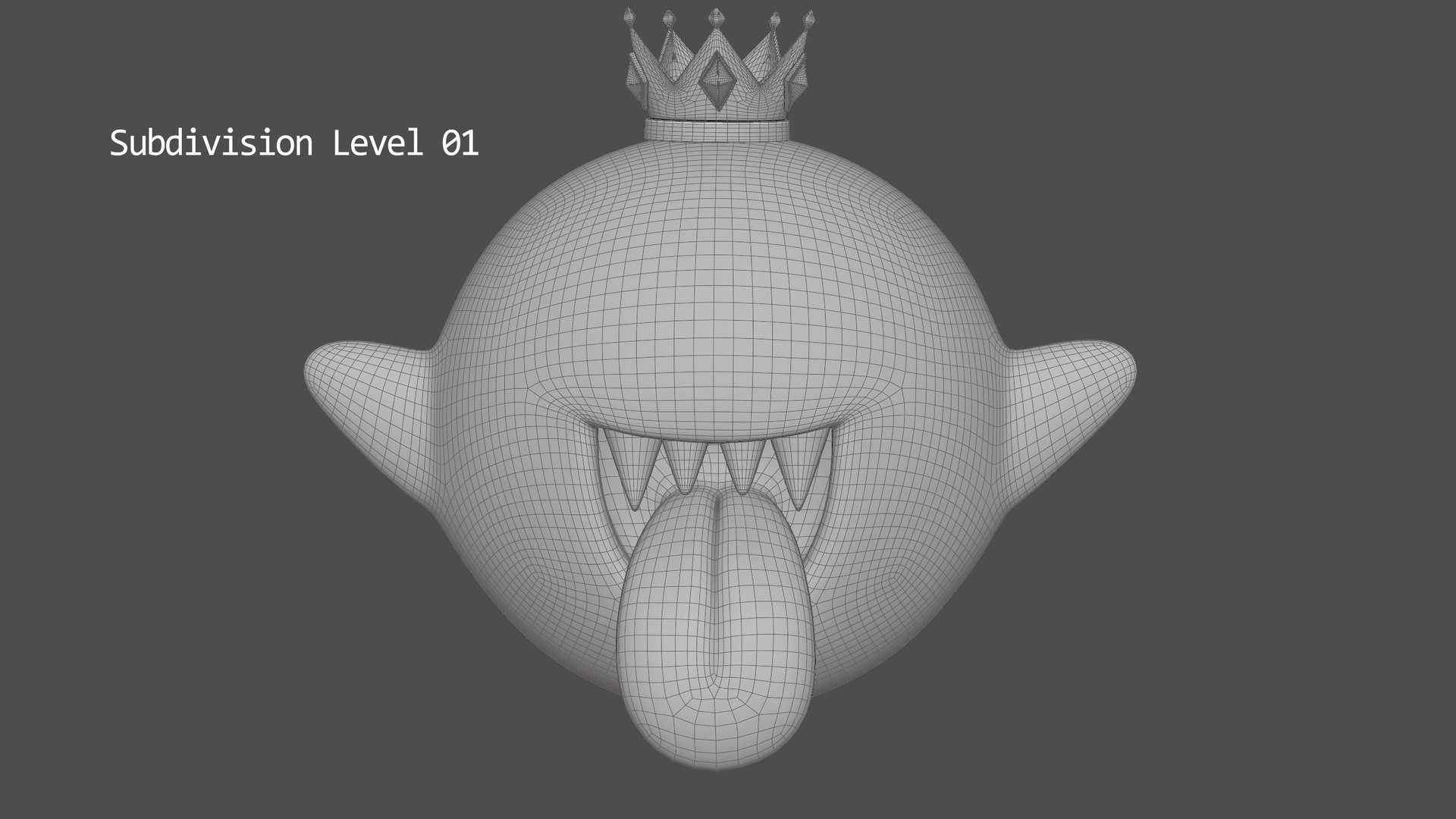 3D King Boo Super Mario - TurboSquid 1364207