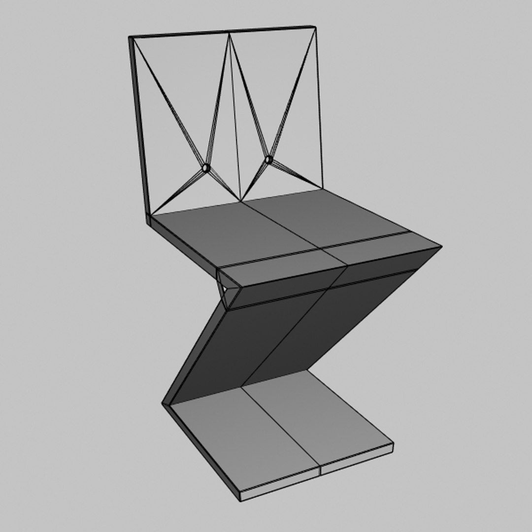 3d Zigzag Chair