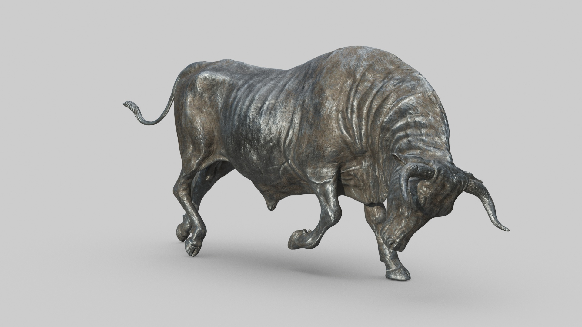 3D Bull Statue - TurboSquid 2028563