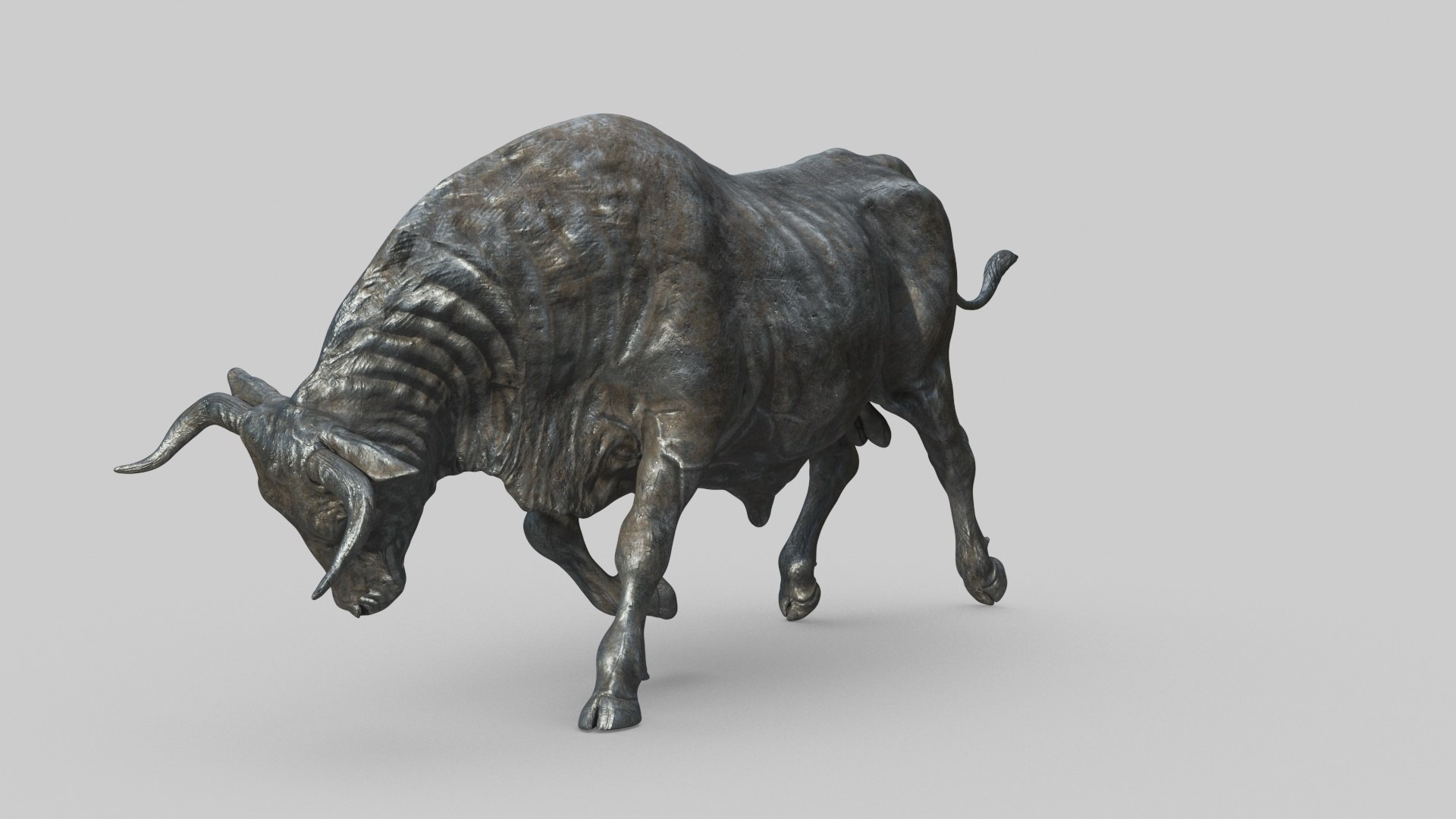 3D Bull Statue - TurboSquid 2028563