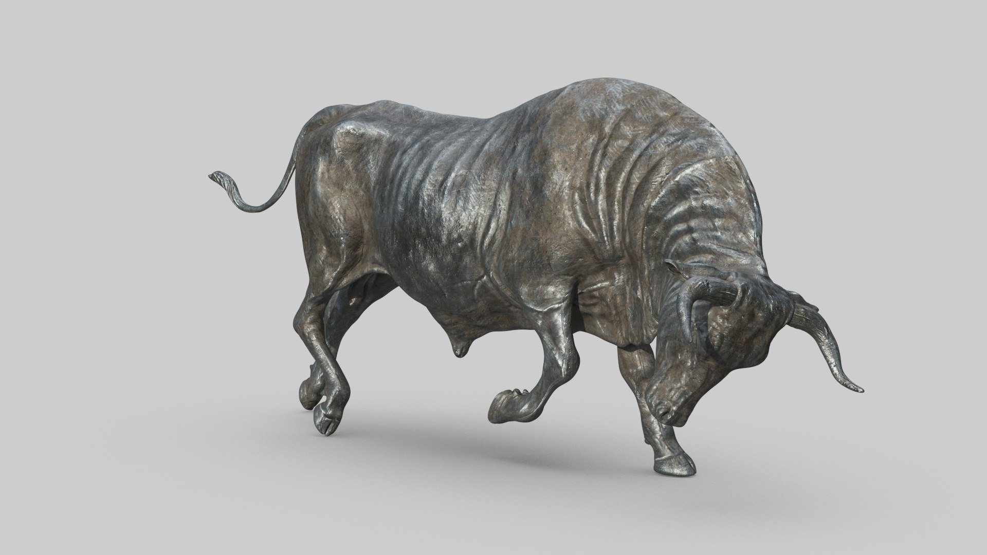 3D Bull Statue - TurboSquid 2028563