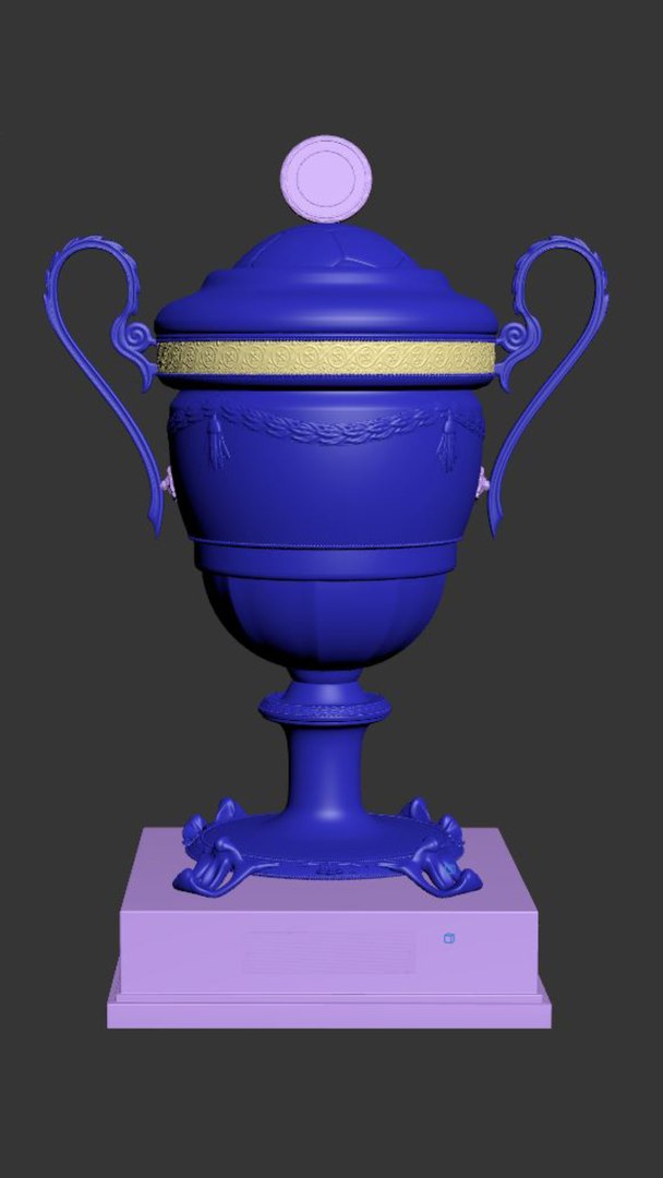 3D Football Cup Trophy 3D Model - TurboSquid 1878047