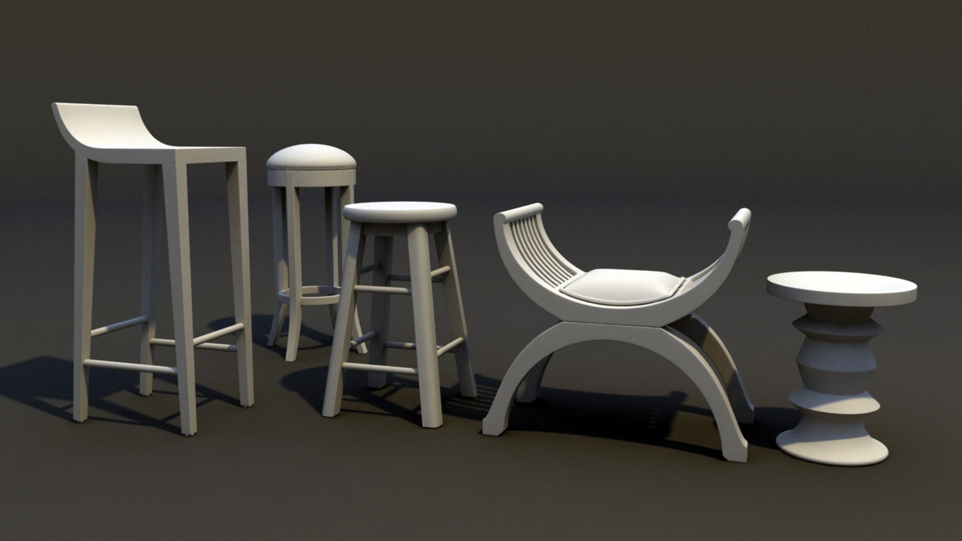 3d Model Stool