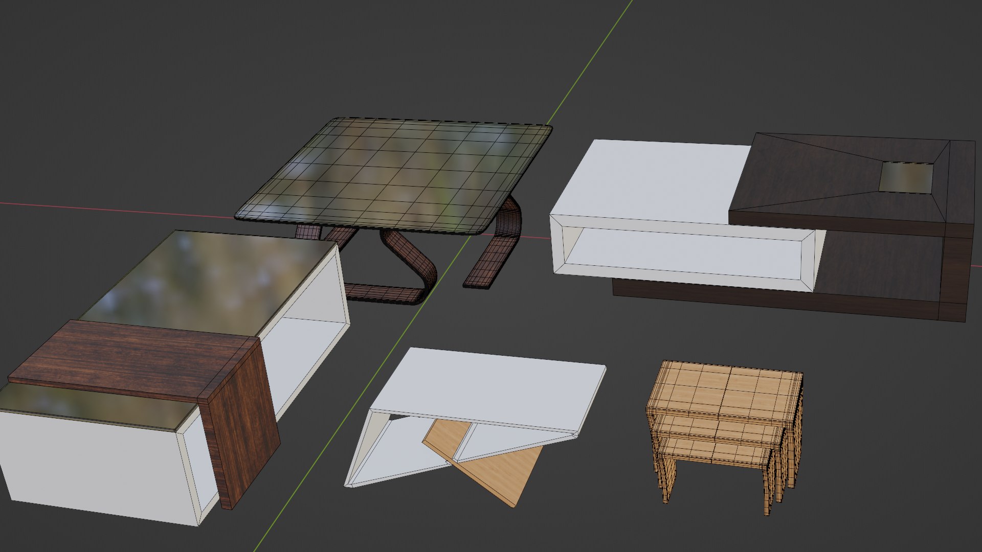 3D Model Modern Table Collection - TurboSquid 1846805