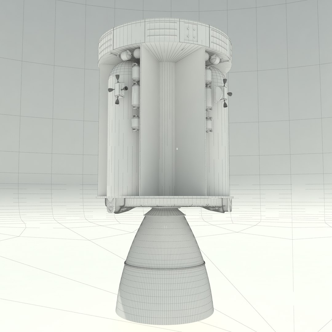3d Model Apollo Service Module