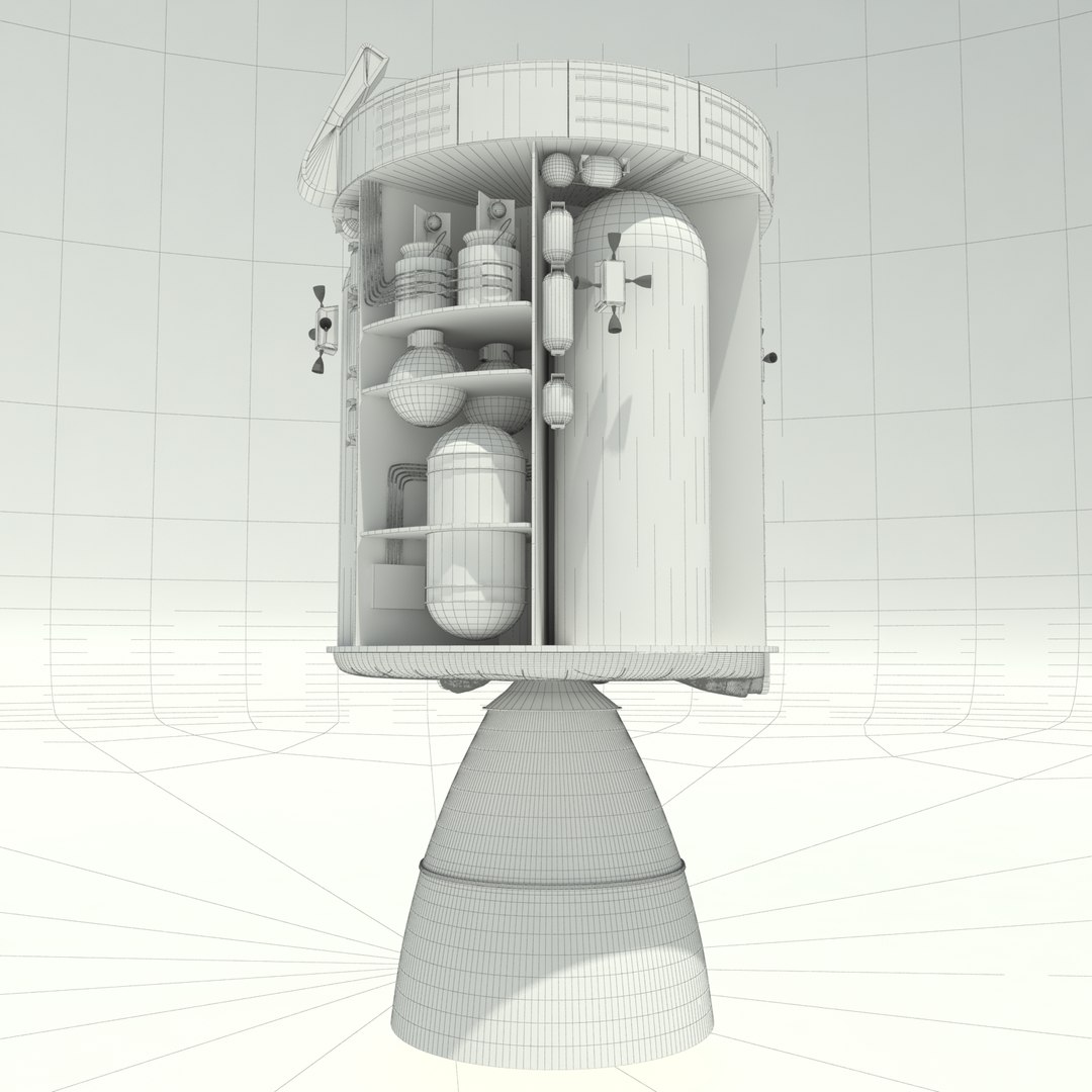 3d Model Apollo Service Module