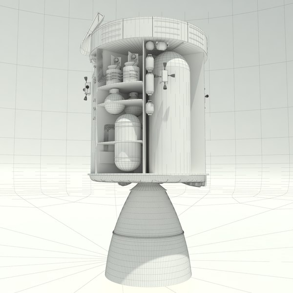3d model apollo service module