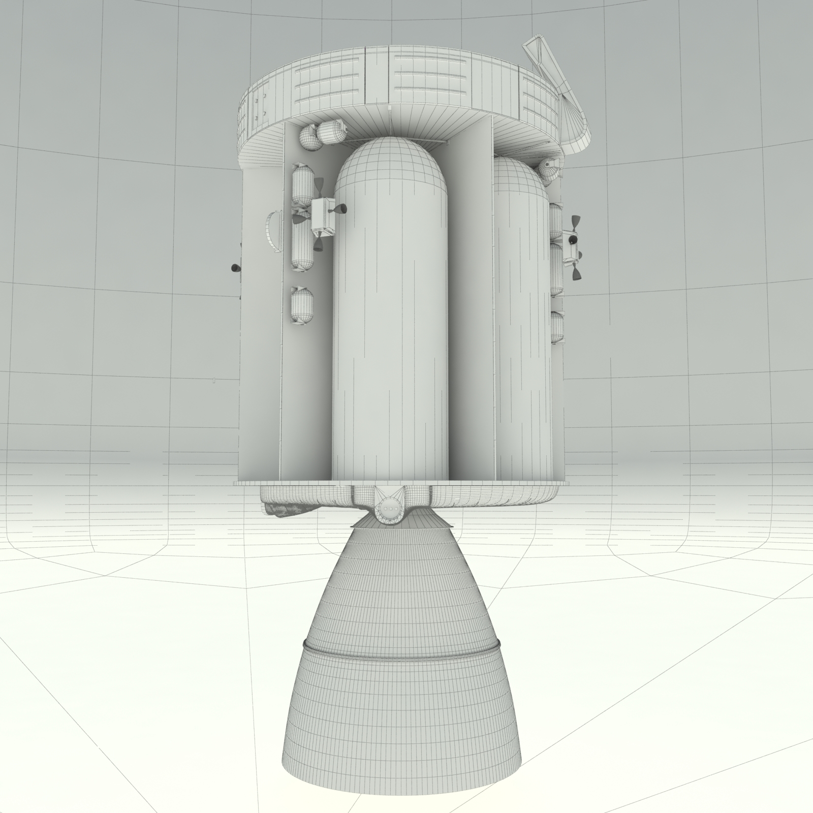 3d model apollo service module