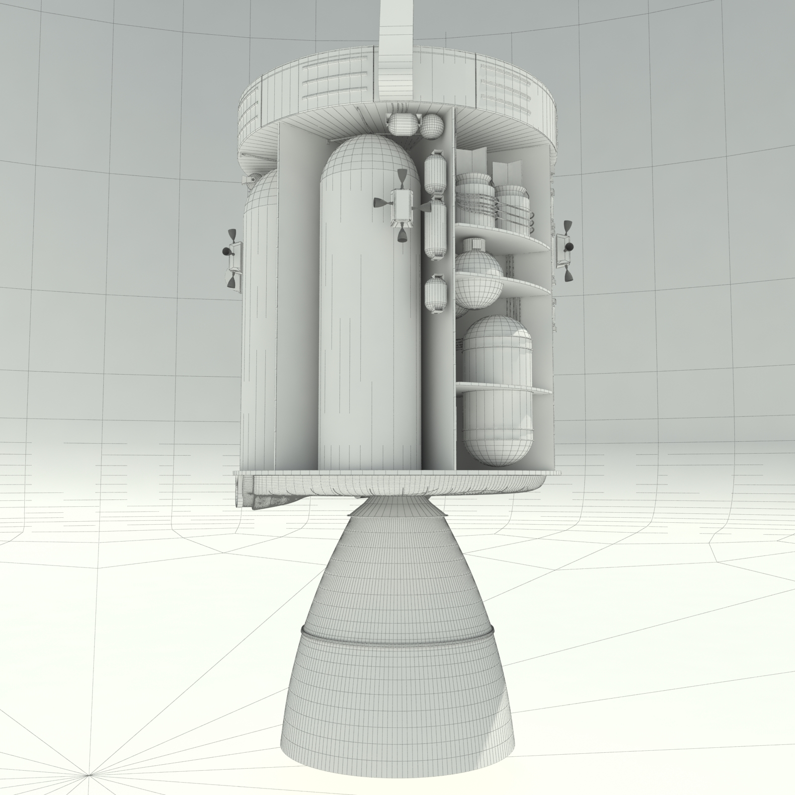 3d model apollo service module