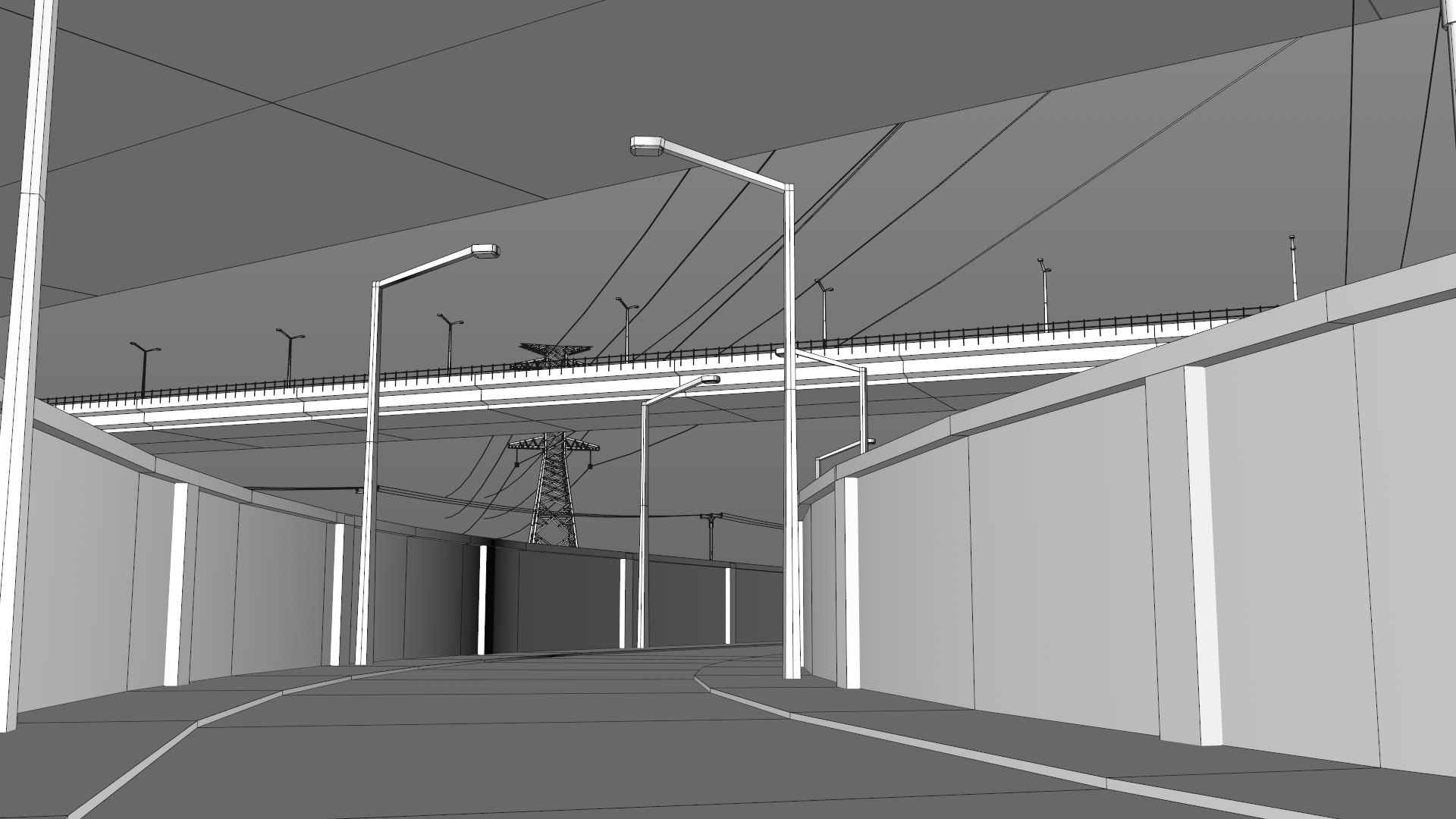 3D Model Highways Freeway Infrastructure - TurboSquid 1562787