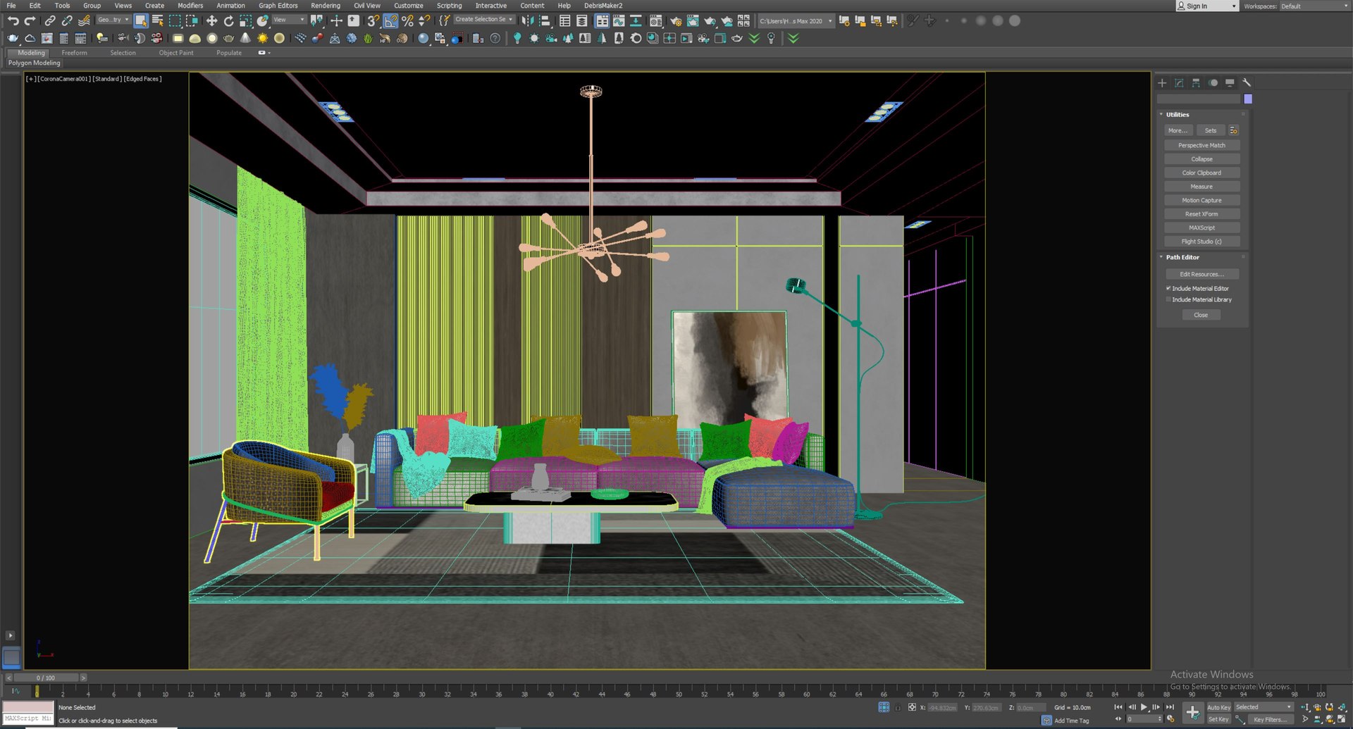 3D Model Interior Living Room Scene 17 - TurboSquid 2137494