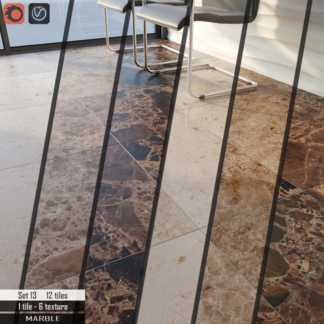 3D Model Tile Cosmo Stone Set - TurboSquid 1268569