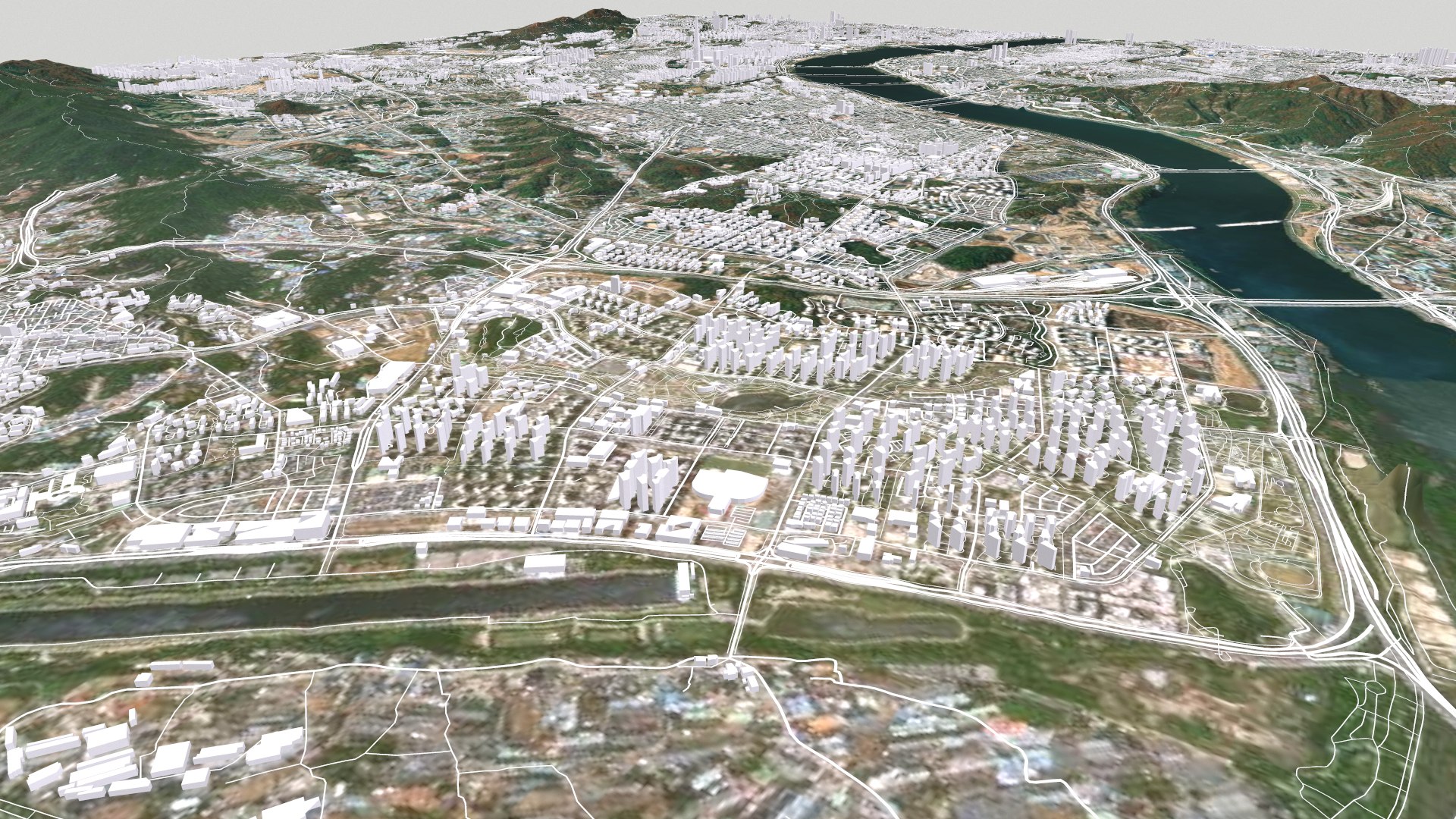 Cityscape Hanam South Korea 3D Model - TurboSquid 2065585