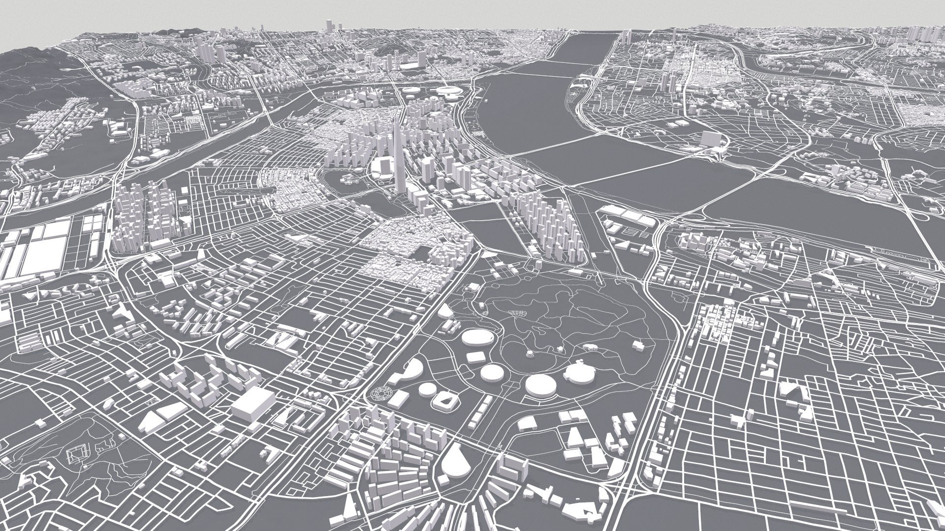 Cityscape Hanam South Korea 3D Model - TurboSquid 2065585
