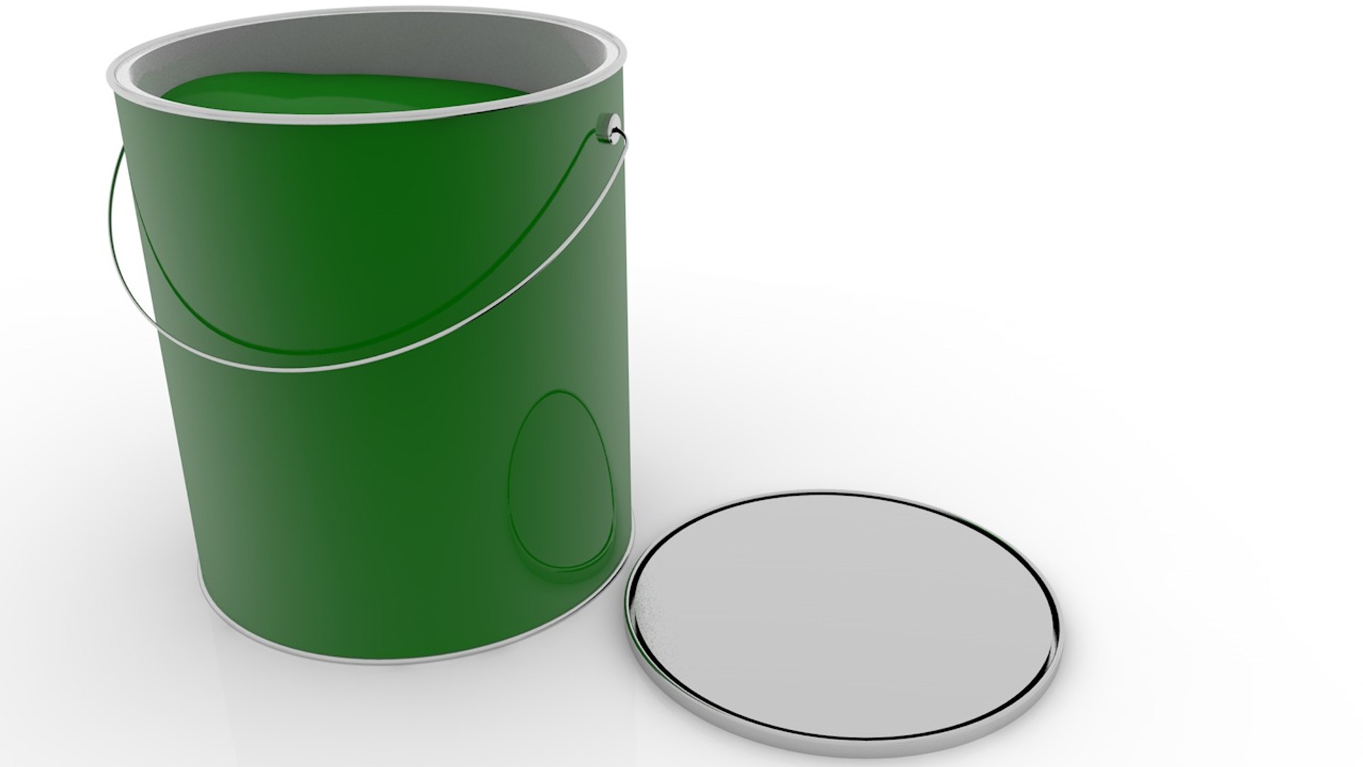 Free Paint Bucket 3d Model