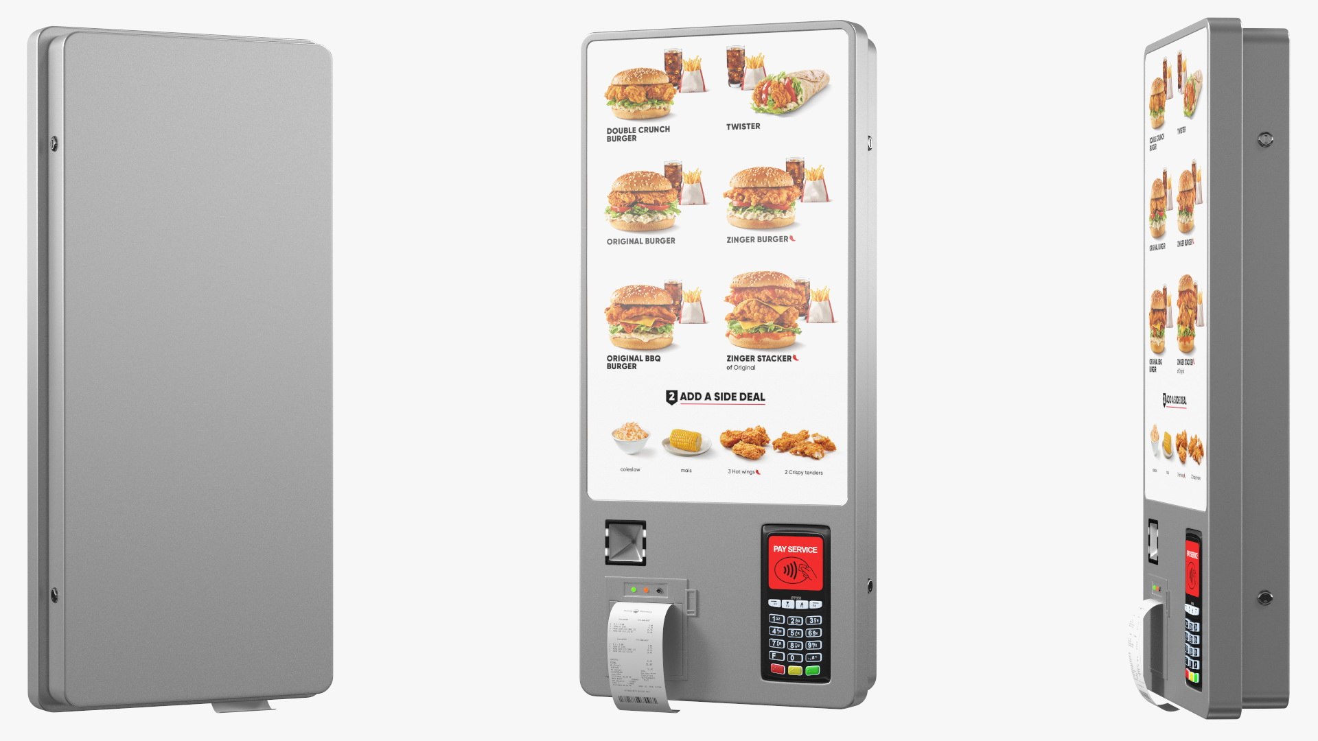 3D Restaurant Self Ordering Kiosk Wall Mounted - TurboSquid 1726236