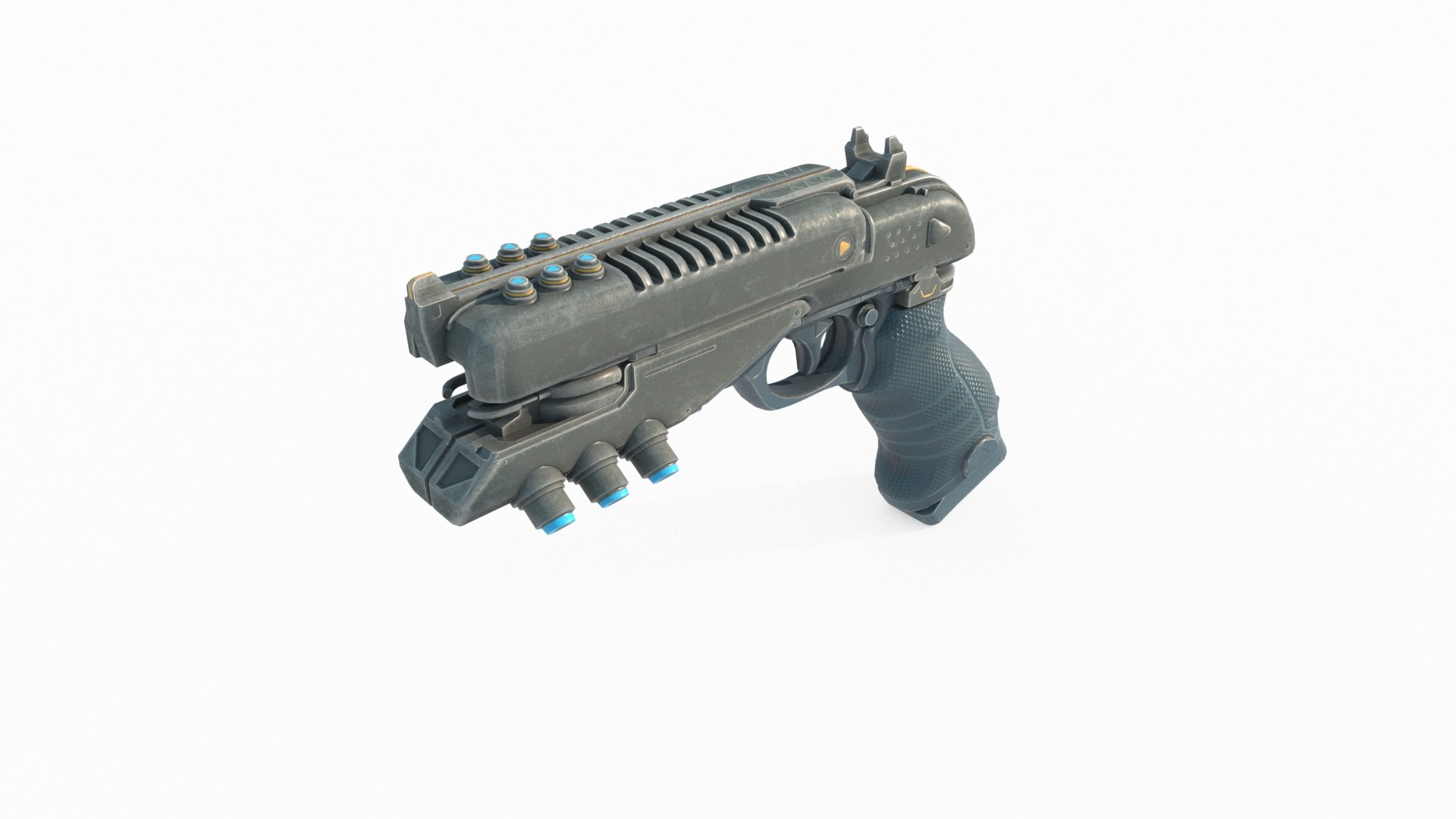 3D Future Sci-fi Laser Pistol - TurboSquid 2413920