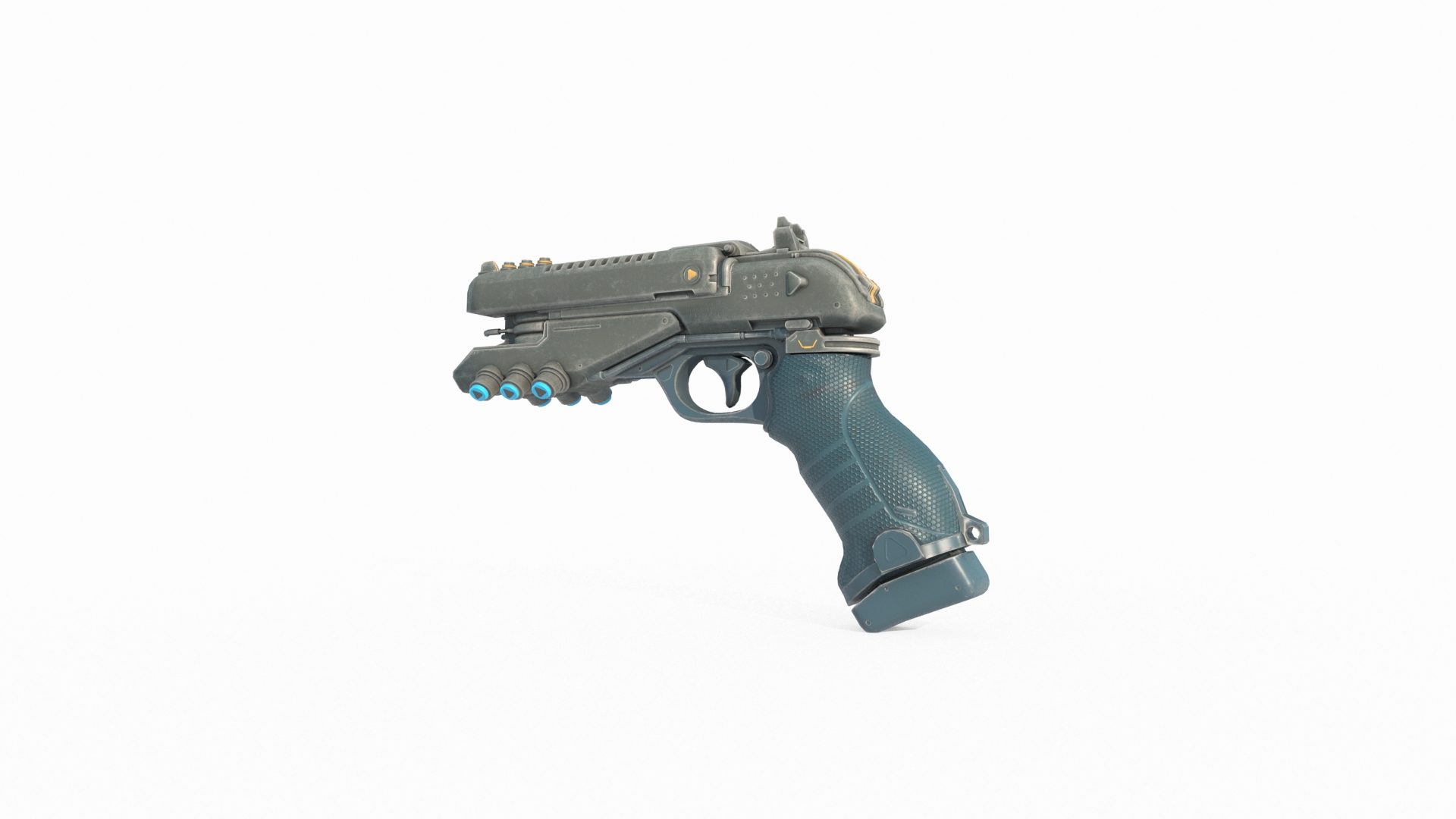 3D Future Sci-fi Laser Pistol - TurboSquid 2413920