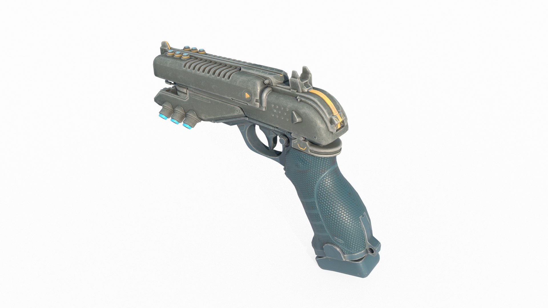 3D Future Sci-fi Laser Pistol - TurboSquid 2413920