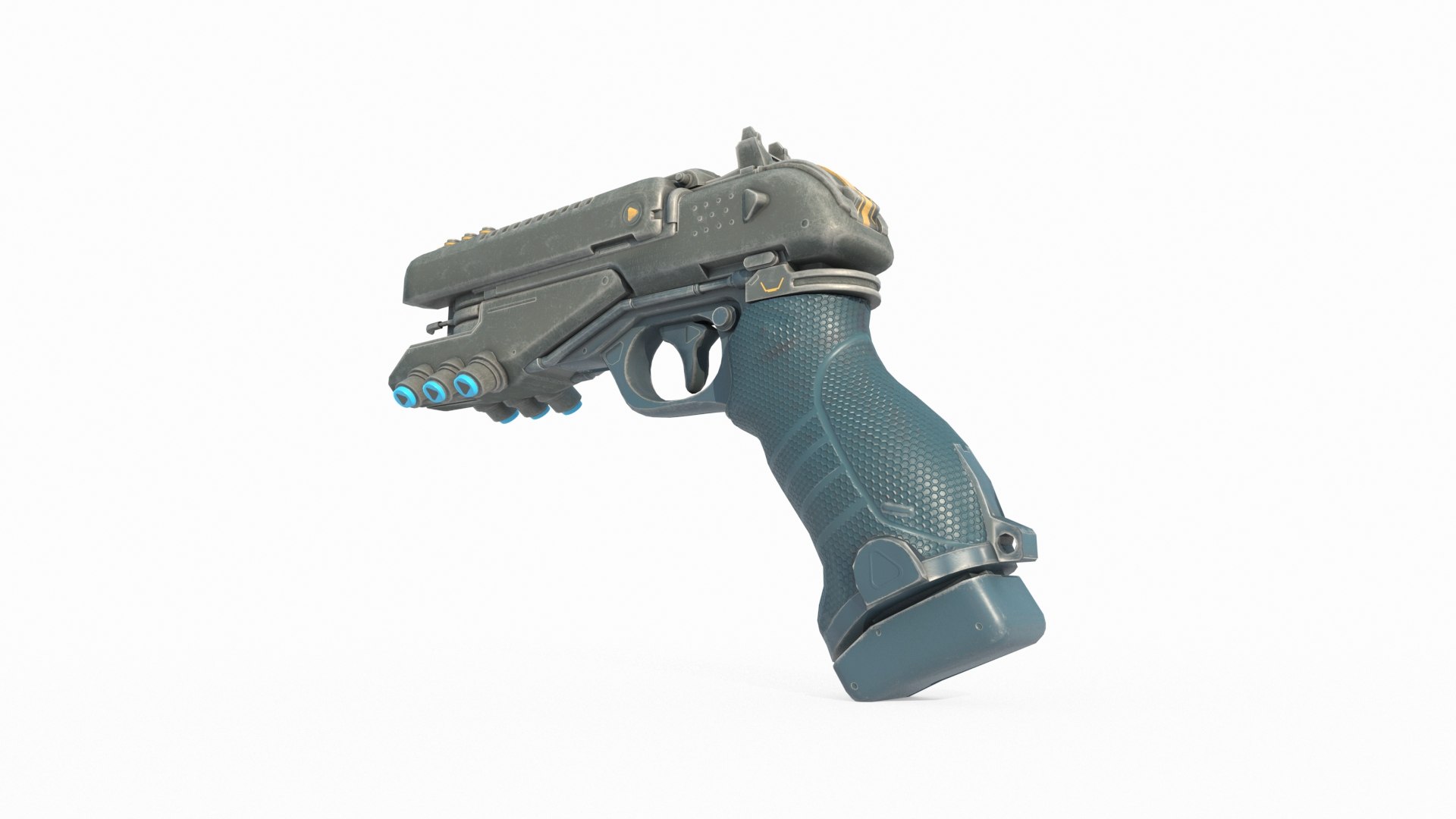 3D Future Sci-fi Laser Pistol - TurboSquid 2413920