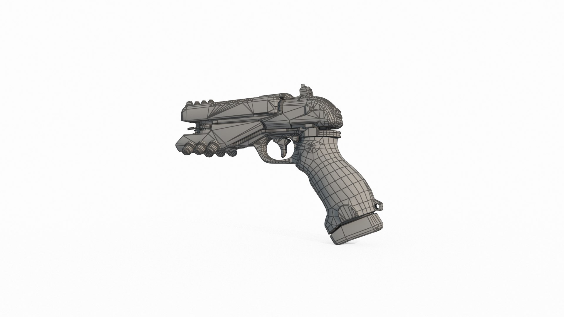 3D Future Sci-fi Laser Pistol - TurboSquid 2413920