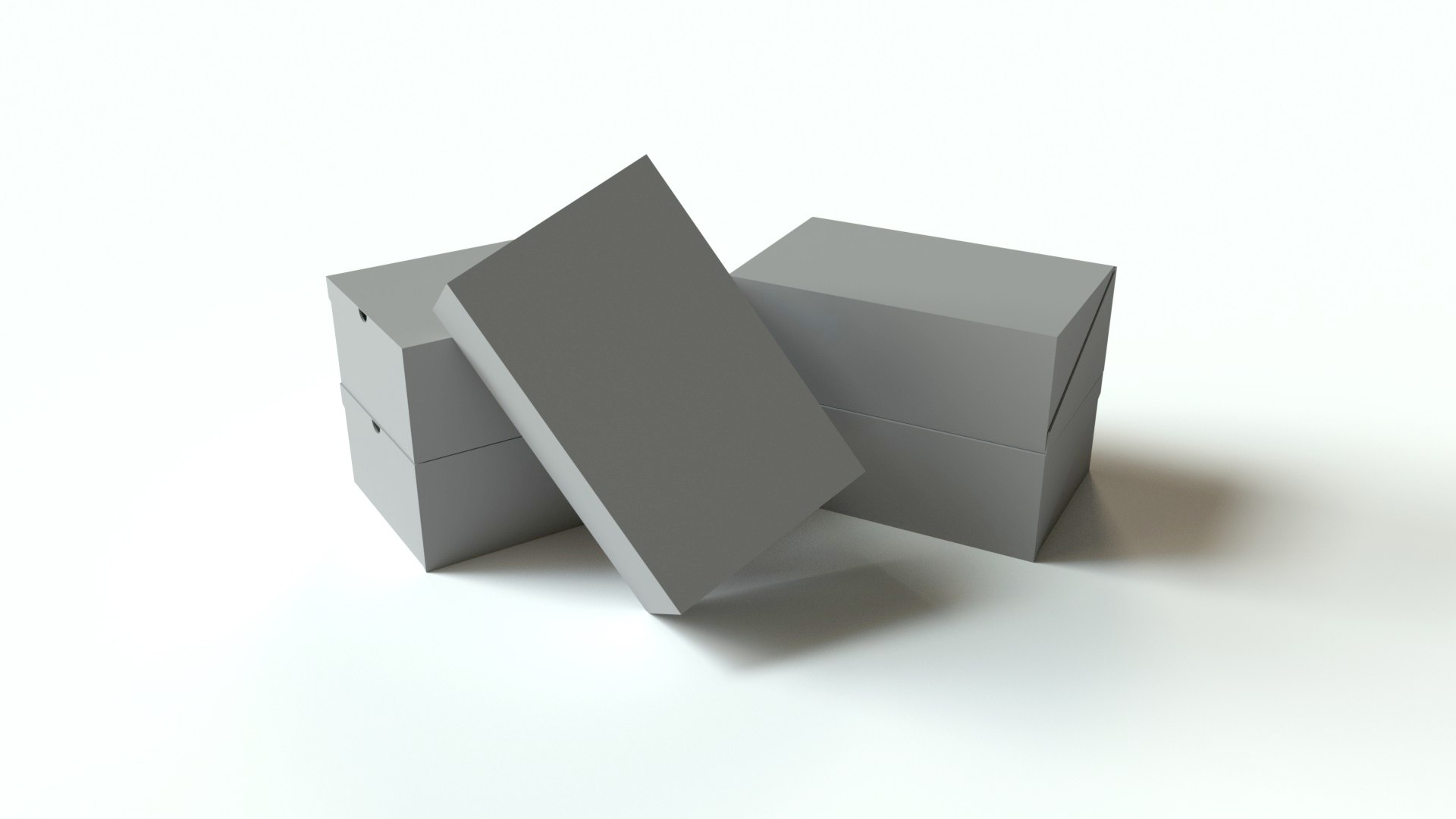 Shoe Boxes Stacked - Vans - With Full Texture - 3D Asset 3D Model ...