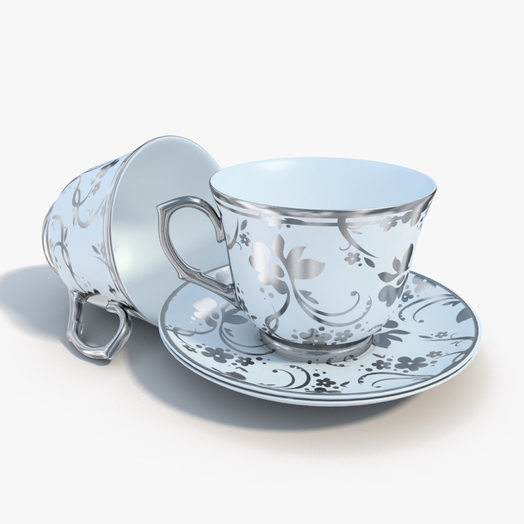 3d Tea Set Model