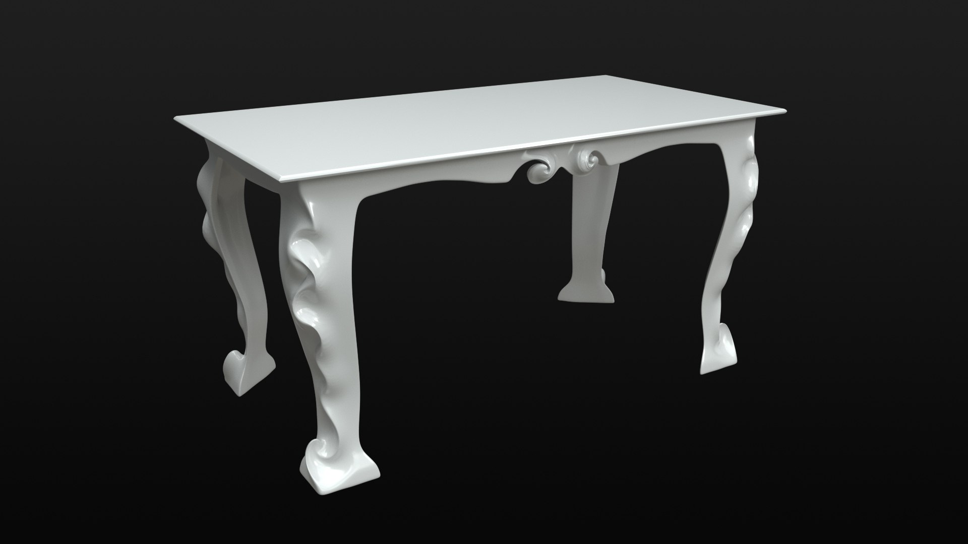 Ornate Table 3D Model - TurboSquid 1293394
