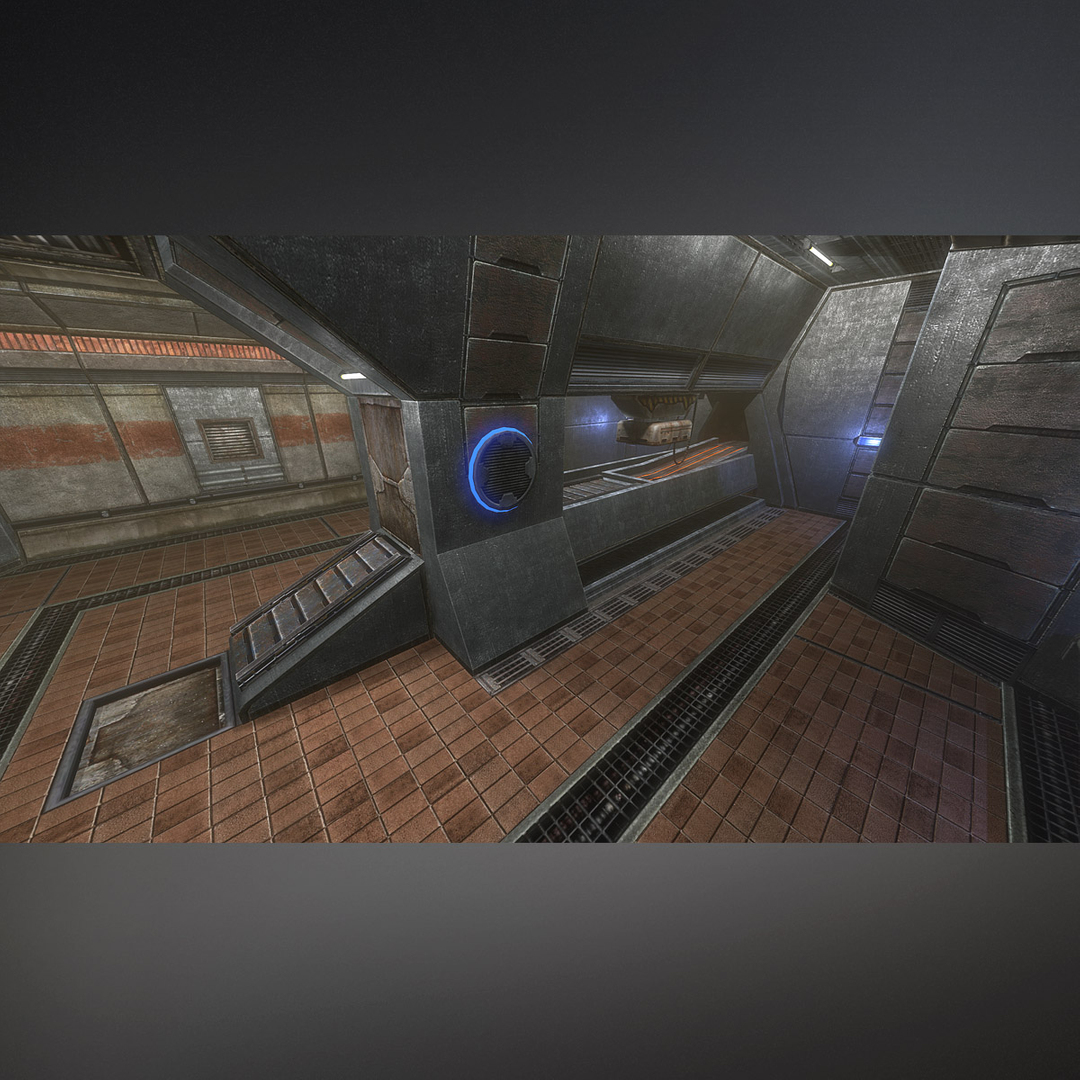 low-poly conveyor foundry 3d max
