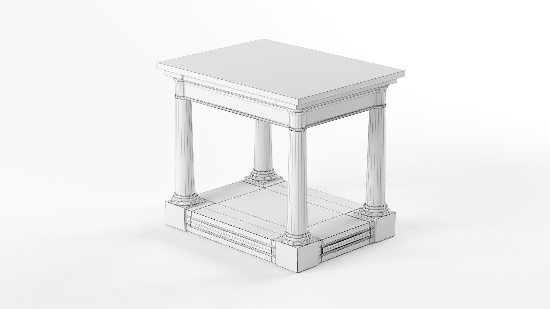 3D BERTRAND SIDE TABLE Model - TurboSquid 1725692
