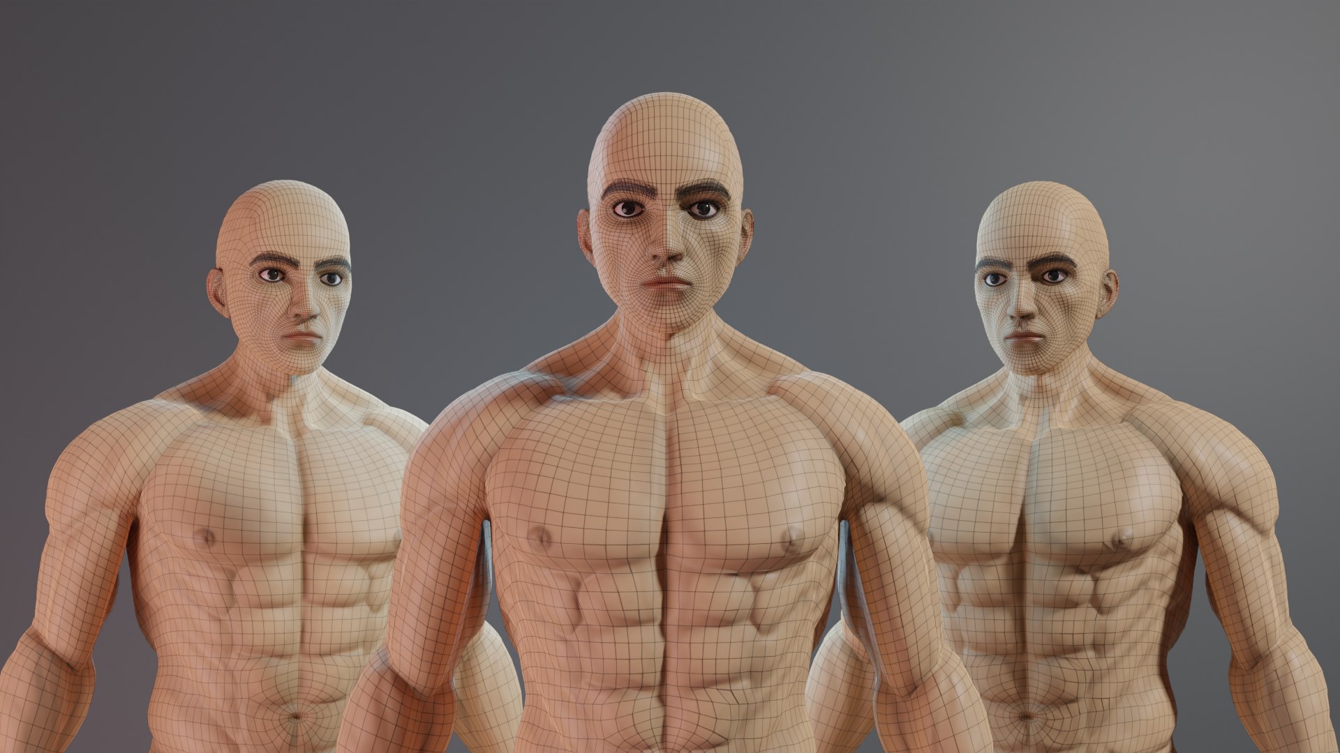 3D Model Realistic 3D Male Muscular Character Game Ready Highly Detailed - TurboSquid 2340810