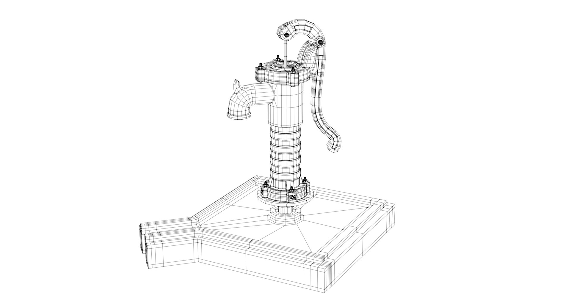 3D Model Hand Water Pump - TurboSquid 1386939