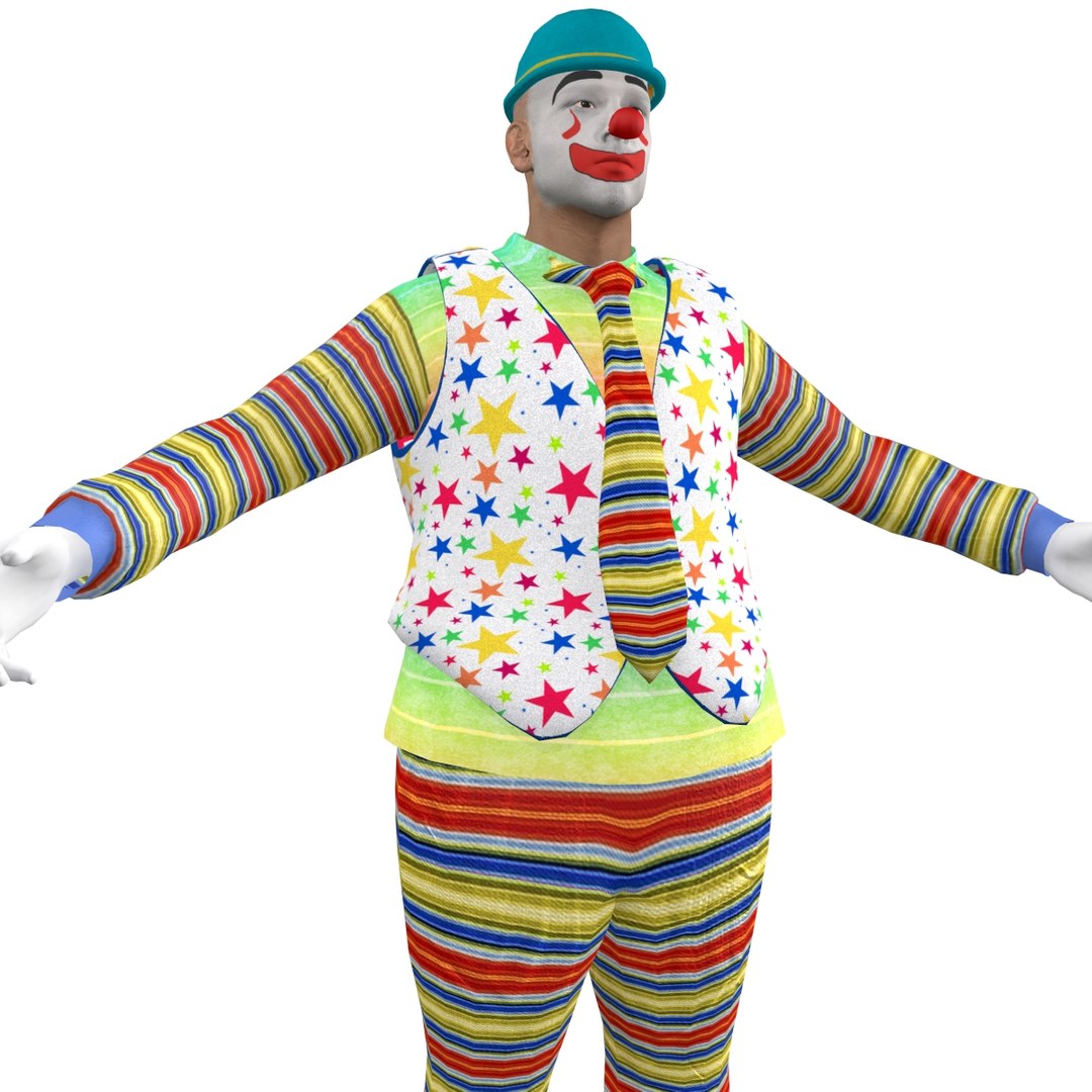 3d Model Of Clown Hat