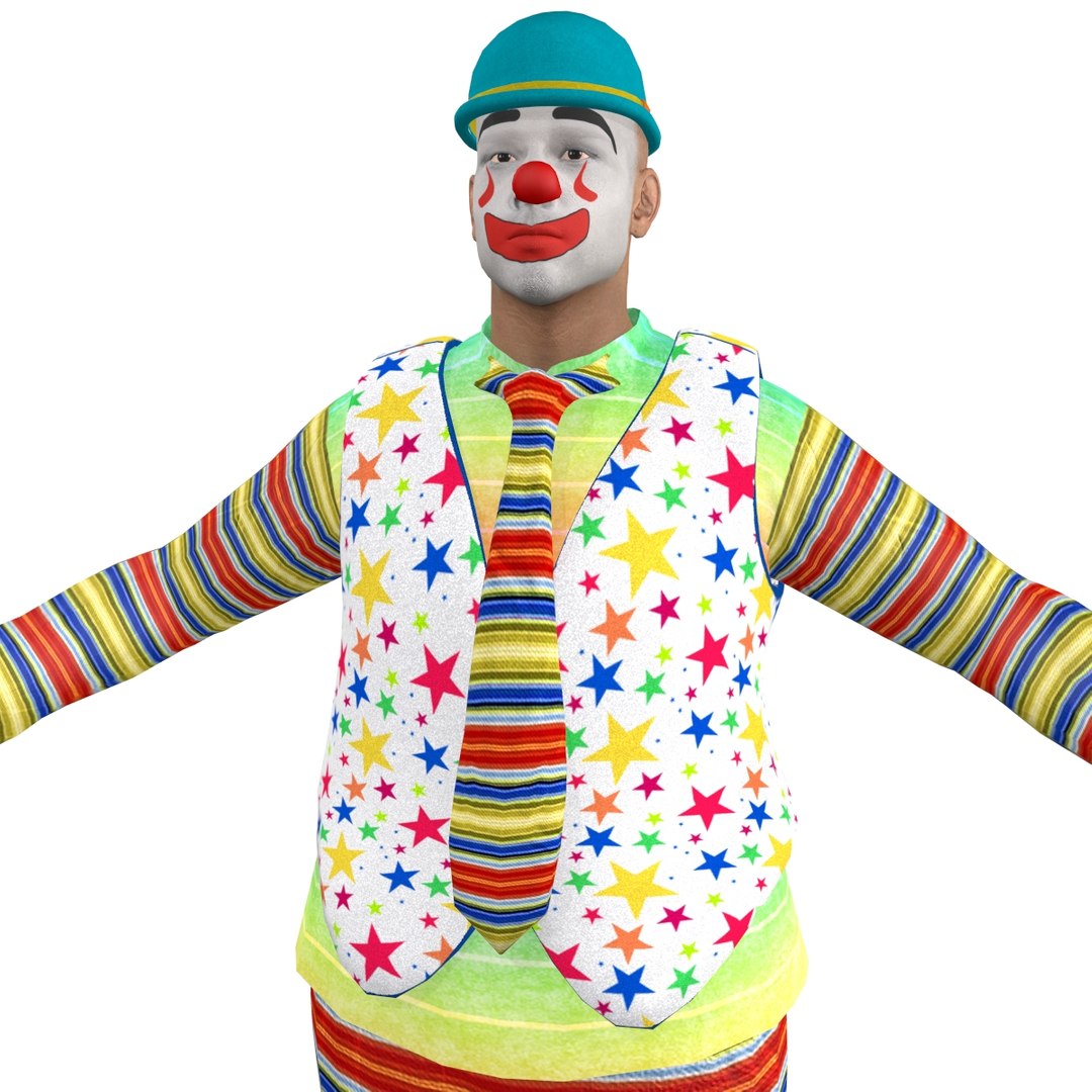 3d Model Of Clown Hat