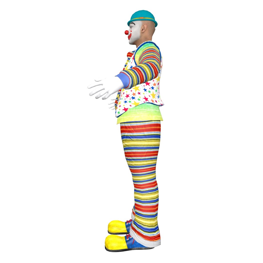 3d Model Of Clown Hat