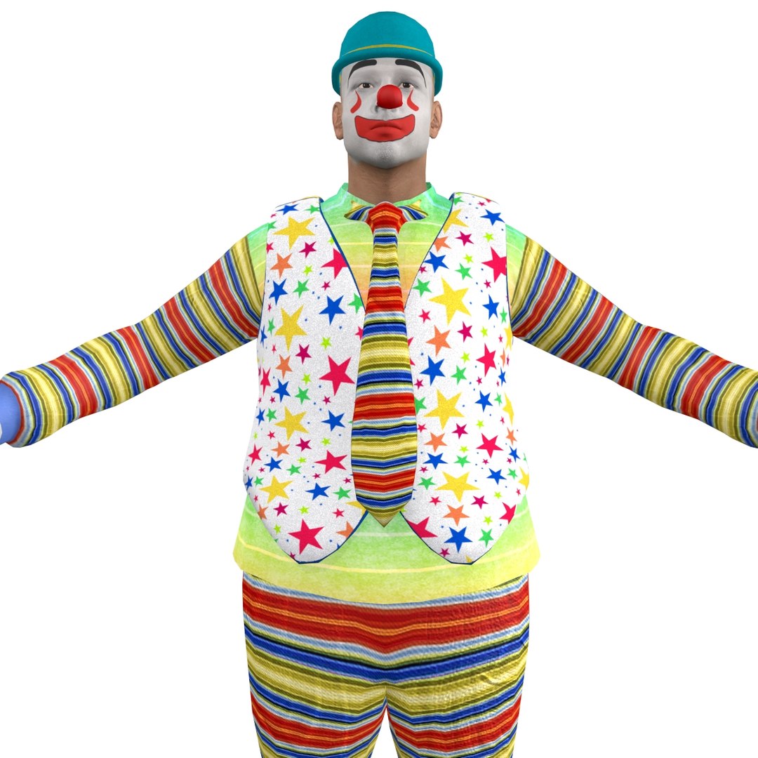 3d Model Of Clown Hat