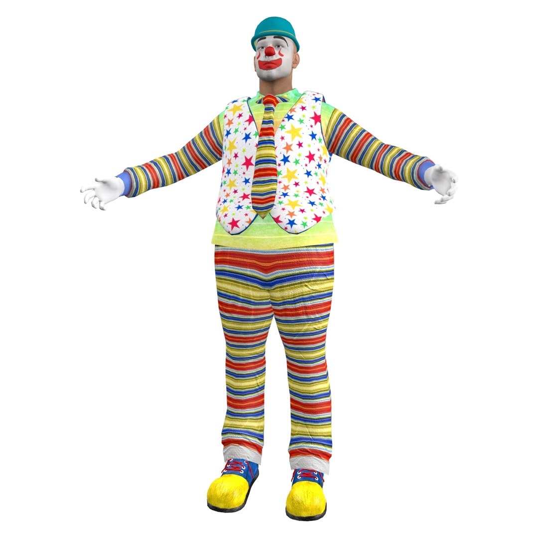 3d Model Of Clown Hat