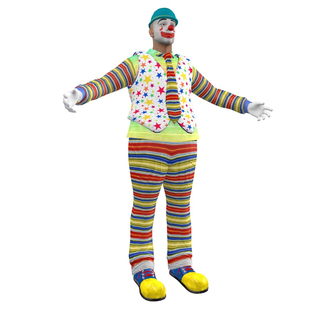 3d Model Of Clown Hat