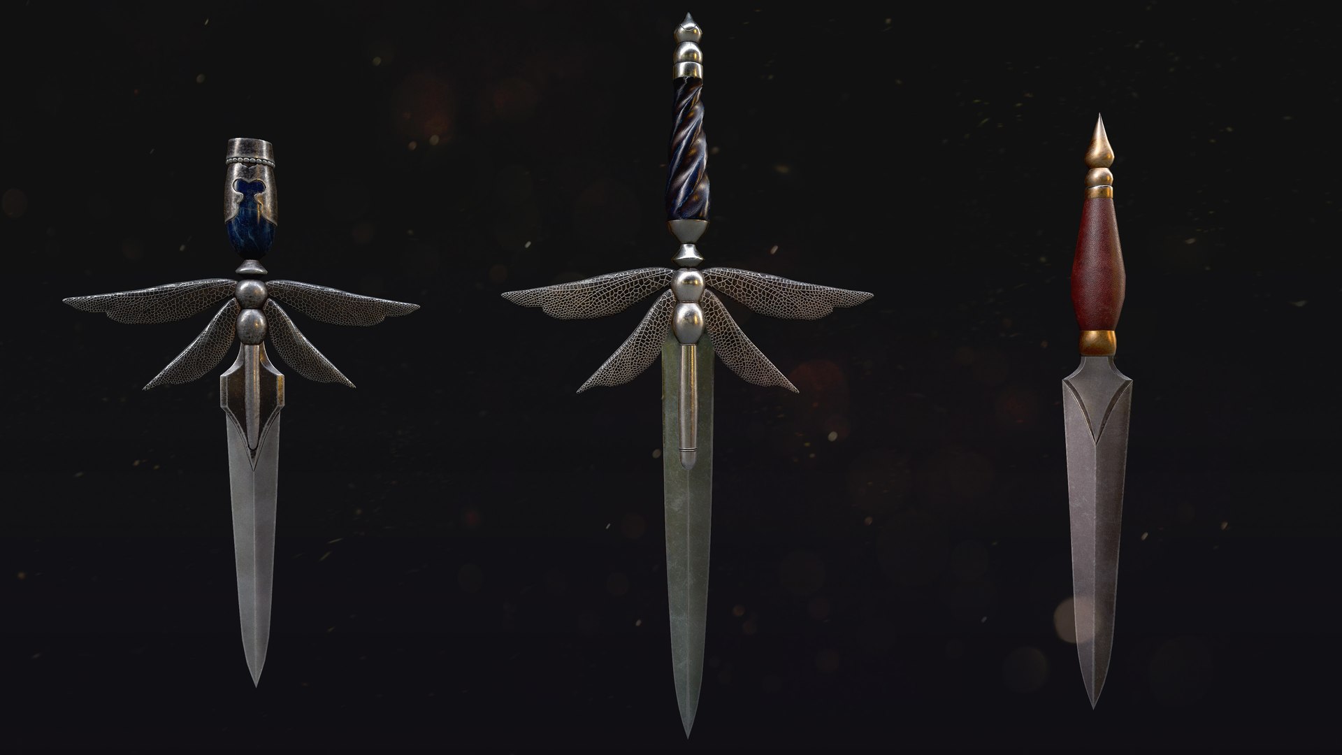 3D Medieval Daggers Model - TurboSquid 1834766