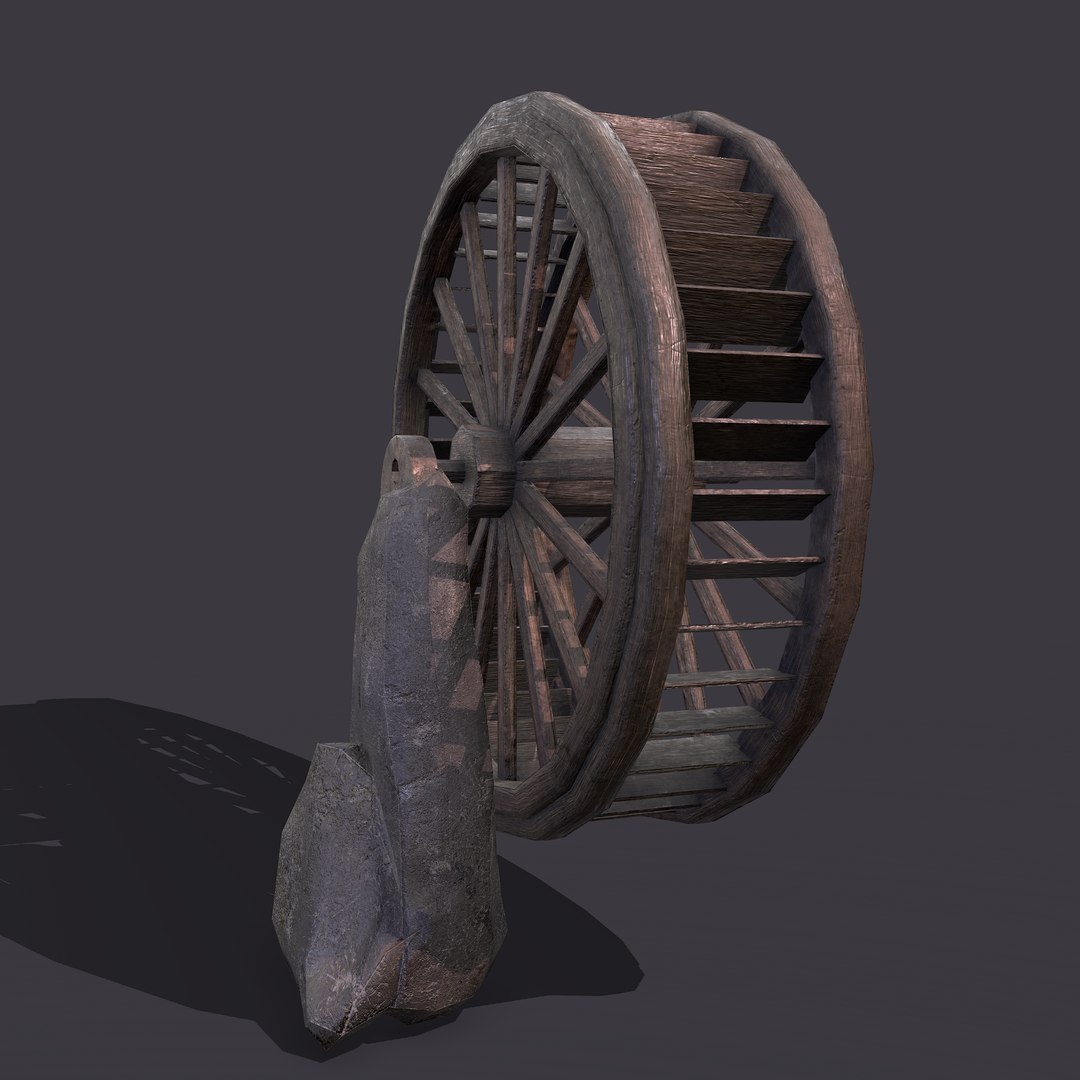 Water Wheel 3D Model - TurboSquid 1493990