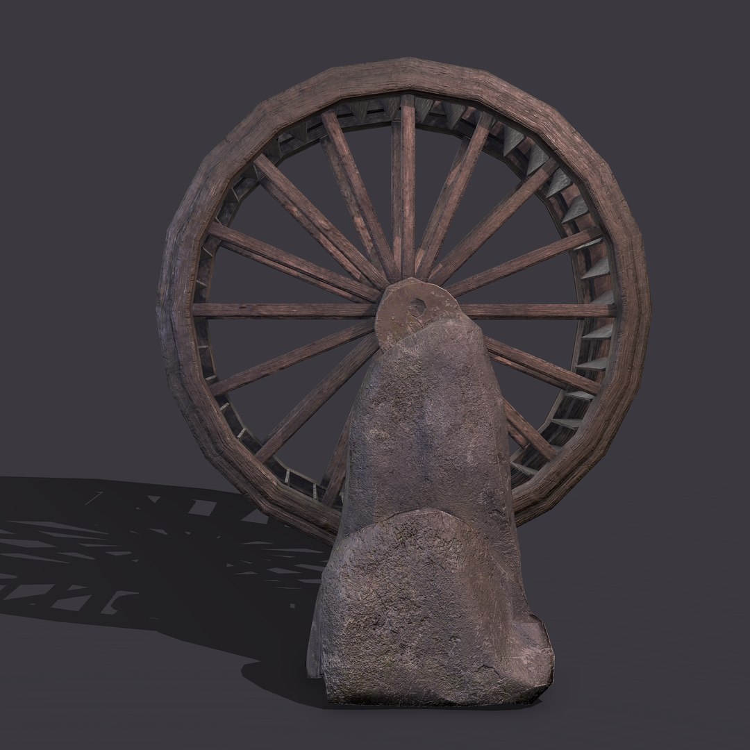 Water Wheel 3D Model - TurboSquid 1493990
