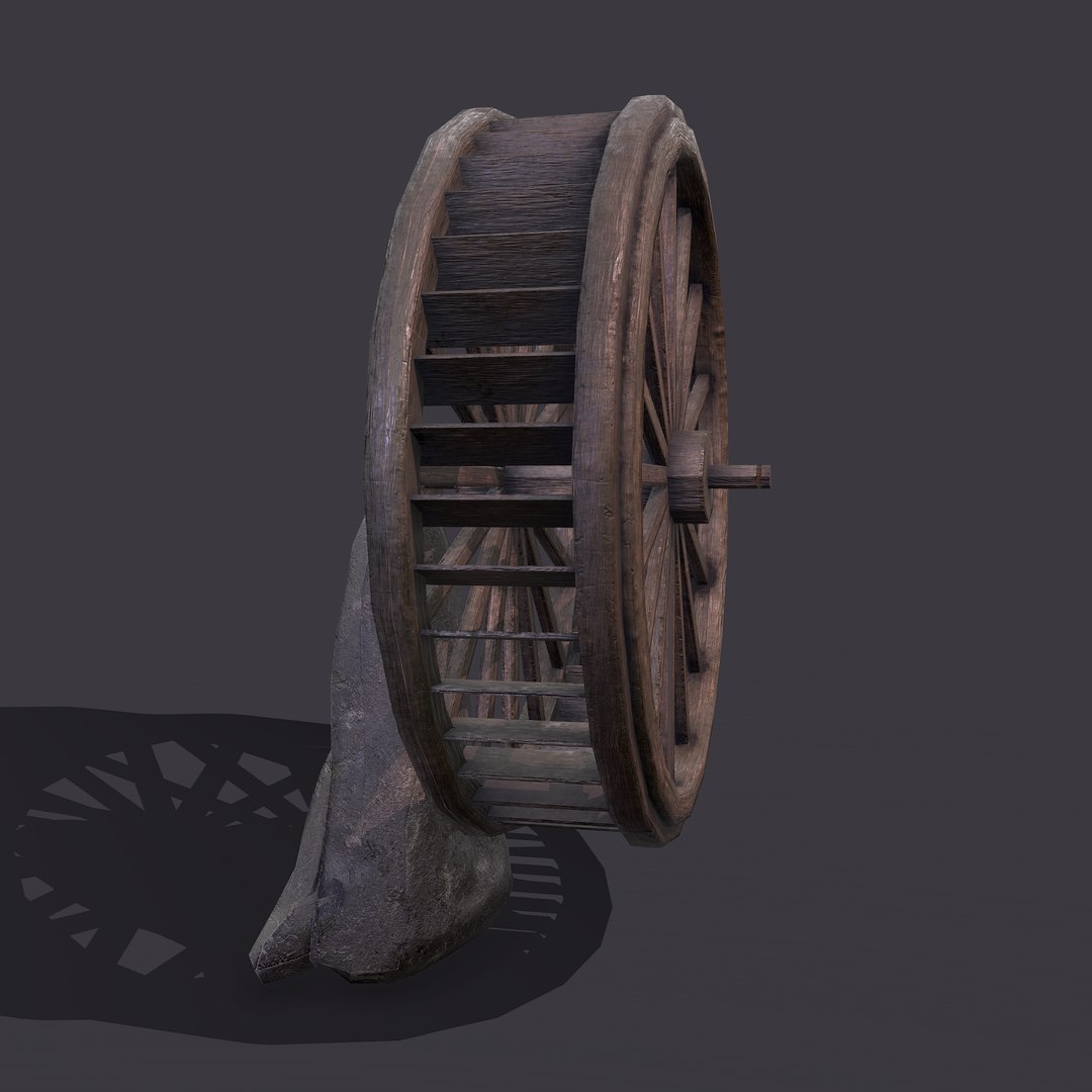 Water Wheel 3D Model - TurboSquid 1493990
