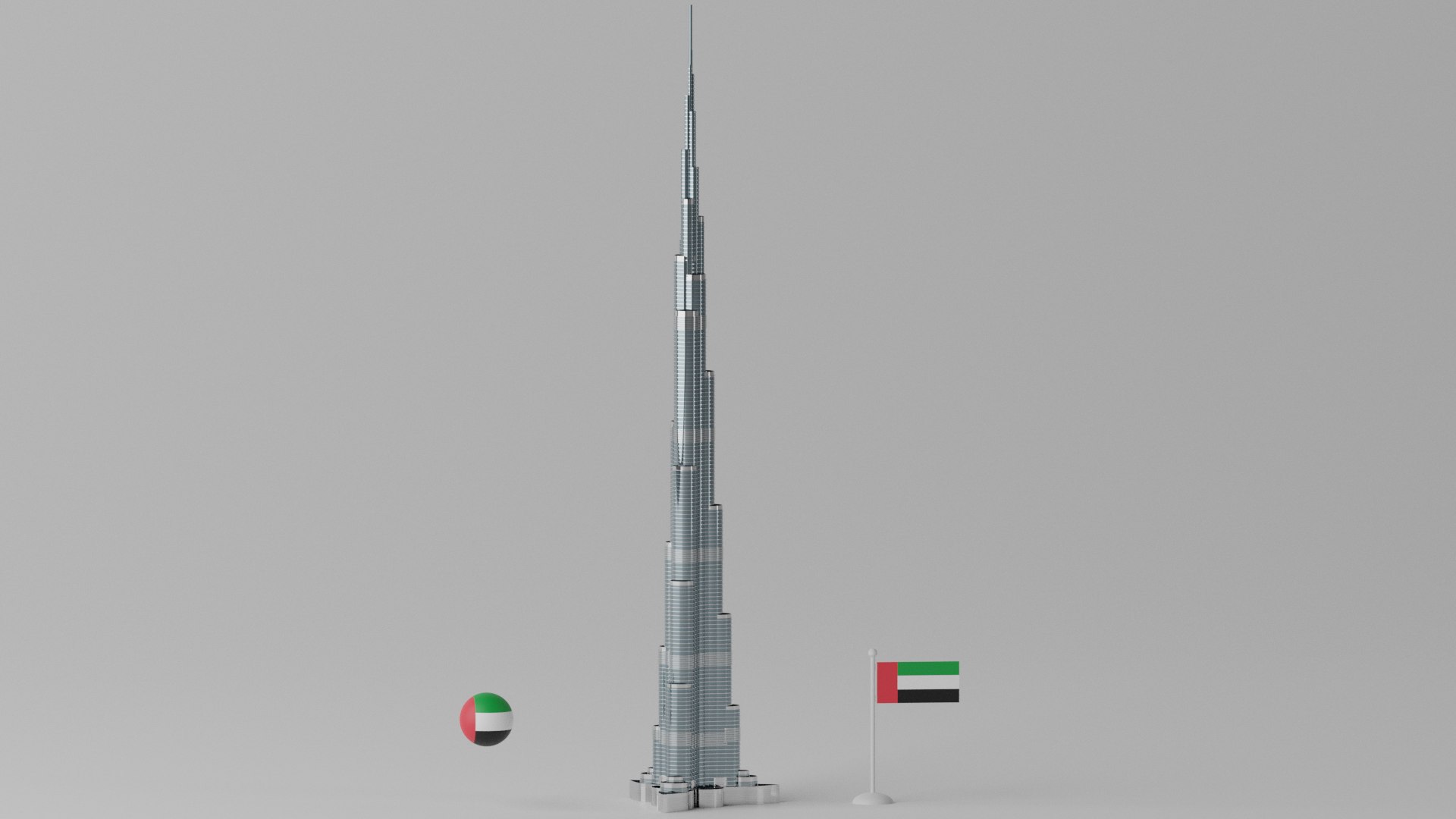 3D model Burj Khalifa Dubai Tower 1 - TurboSquid 2050096