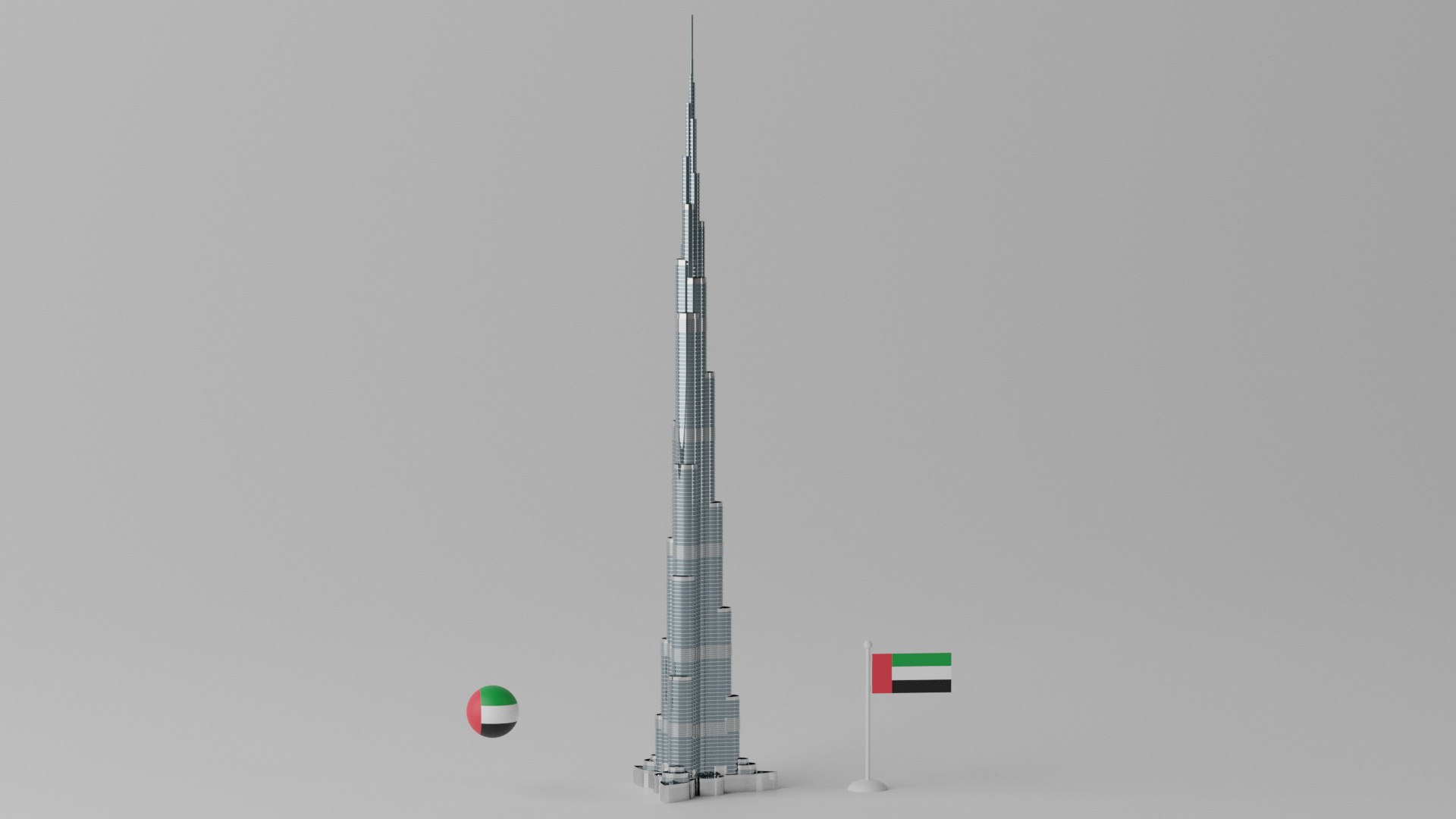 3D model Burj Khalifa Dubai Tower 1 - TurboSquid 2050096