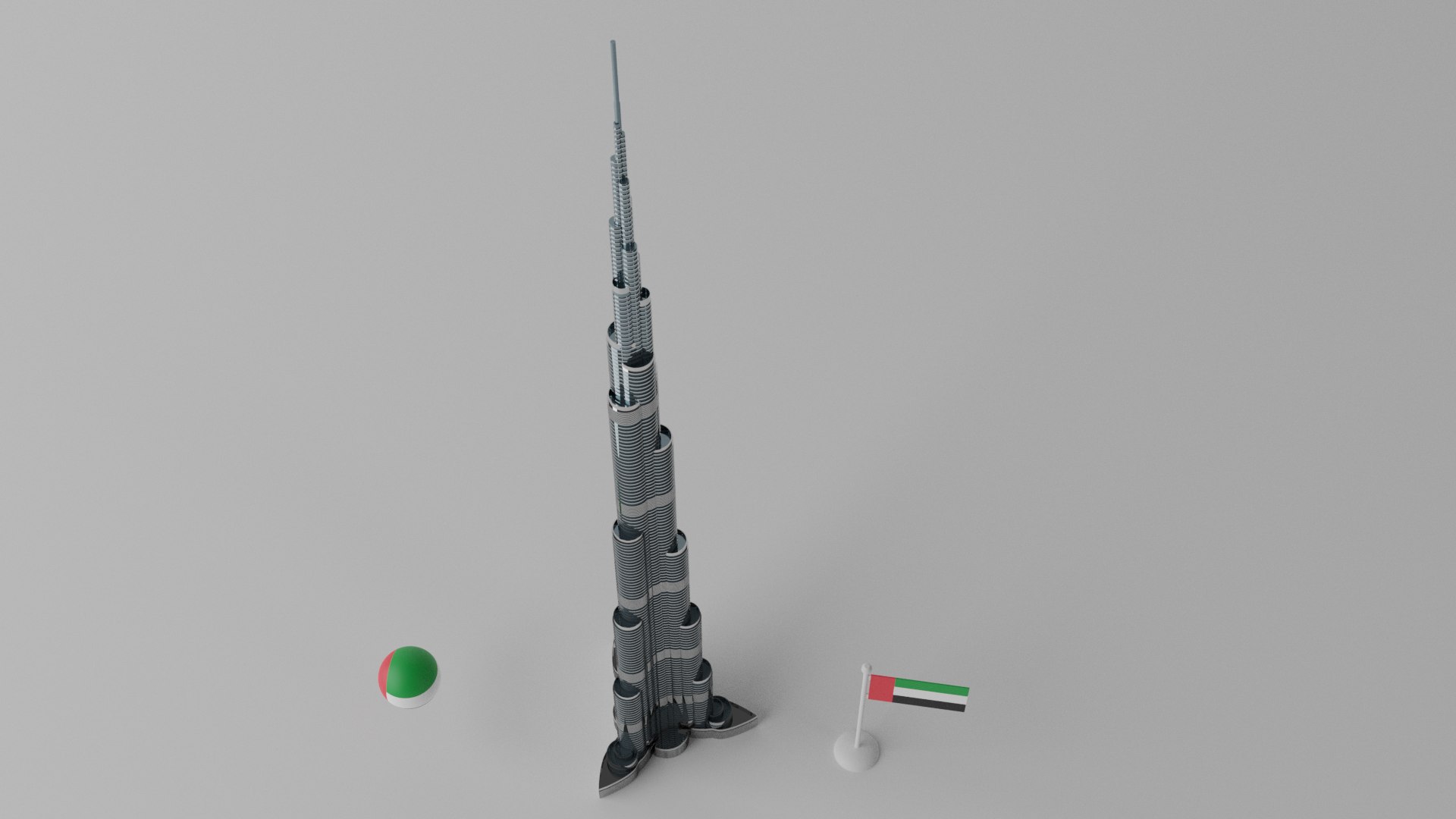 3D model Burj Khalifa Dubai Tower 1 - TurboSquid 2050096